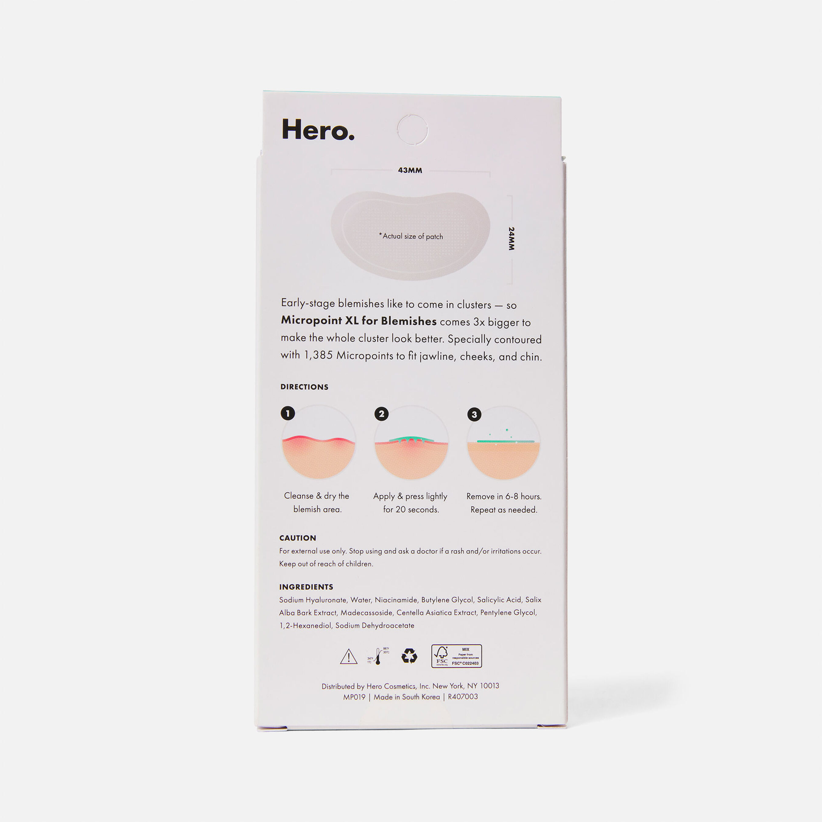 Mighty Patch Micropoint XL for Blemishes, 6 ct.