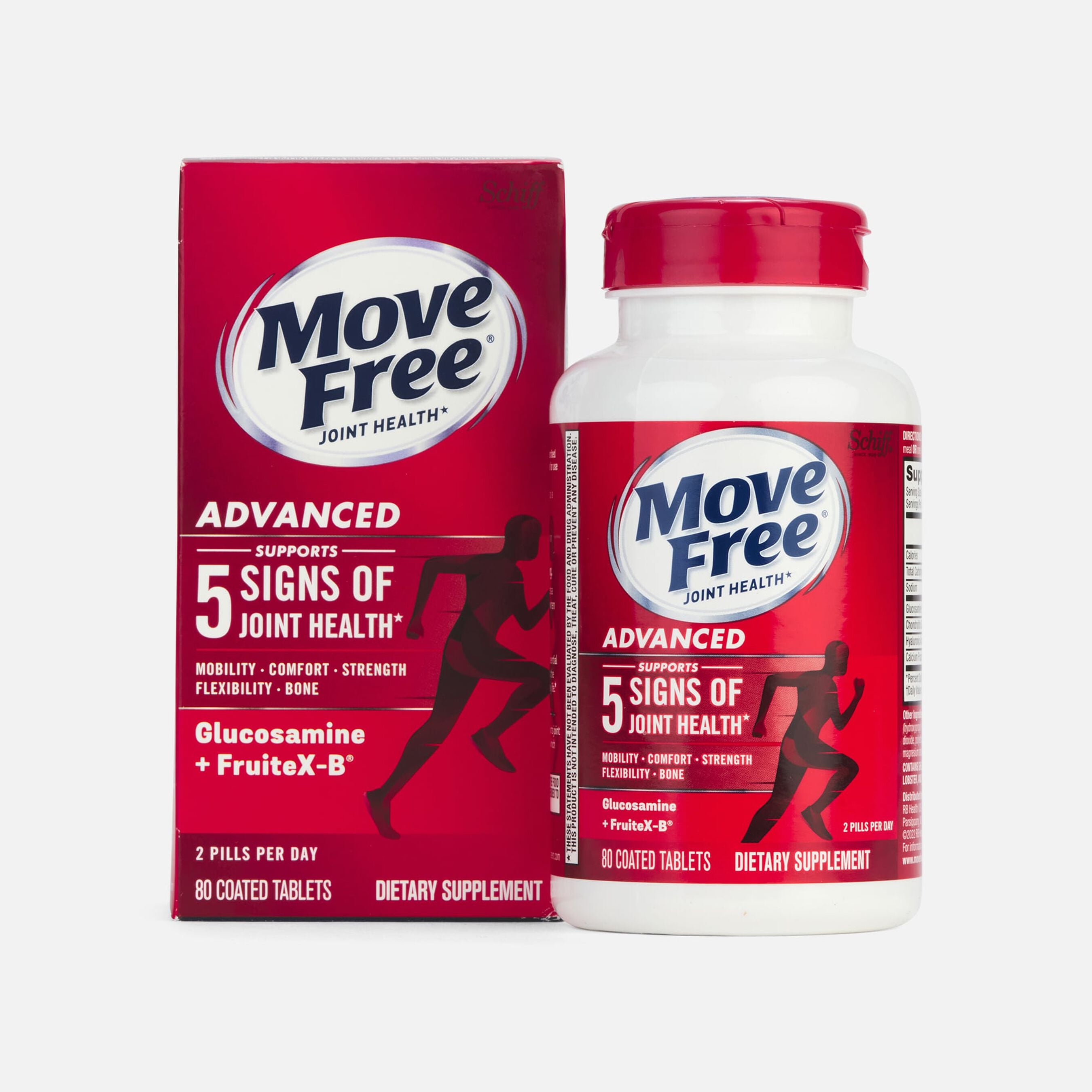 FSA Eligible Schiff Move Free Advanced Joint Health Tablets, 80 ct ...