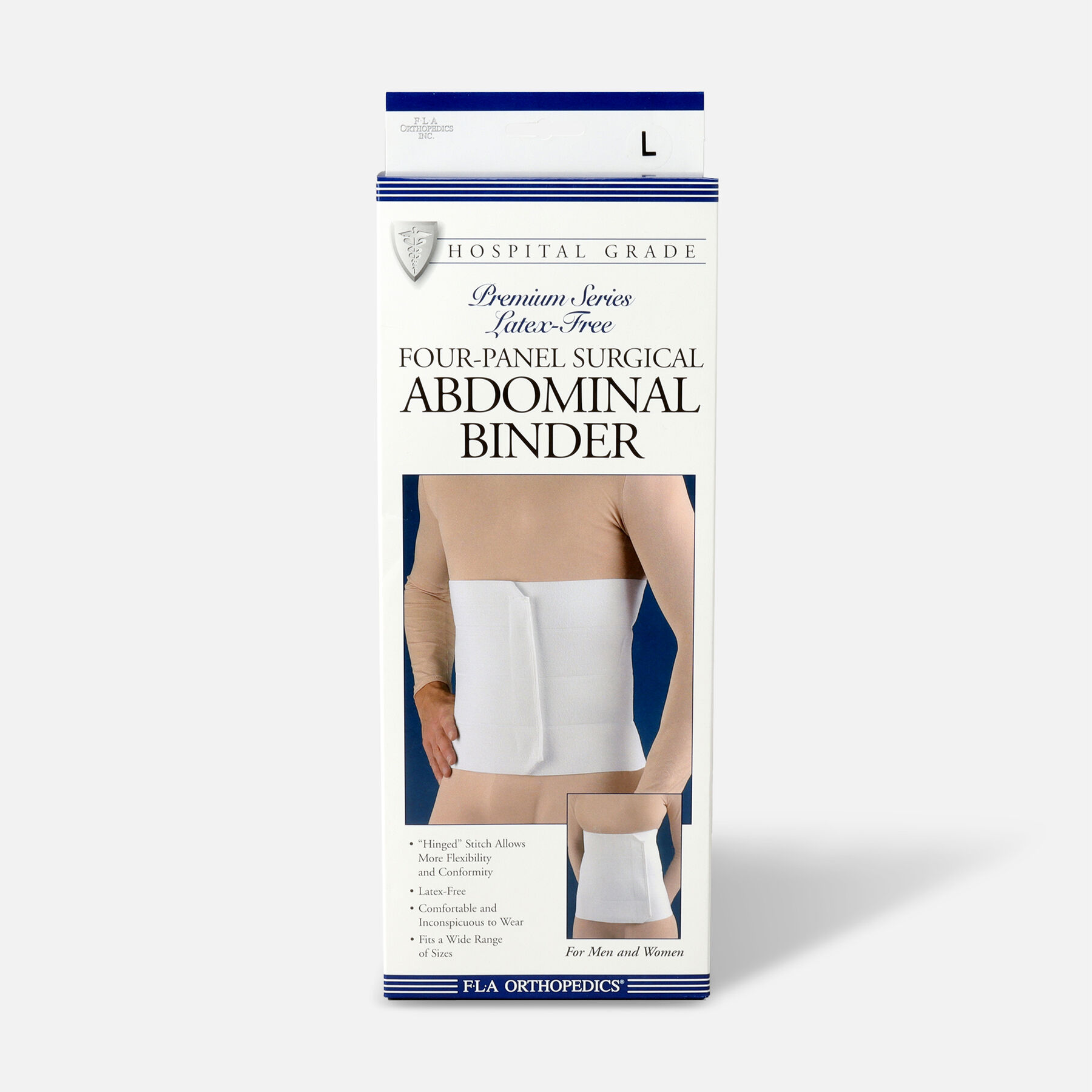 FSA Eligible FLA Orthopedics 12" 4-Panel Premium Surgical Abdominal ...