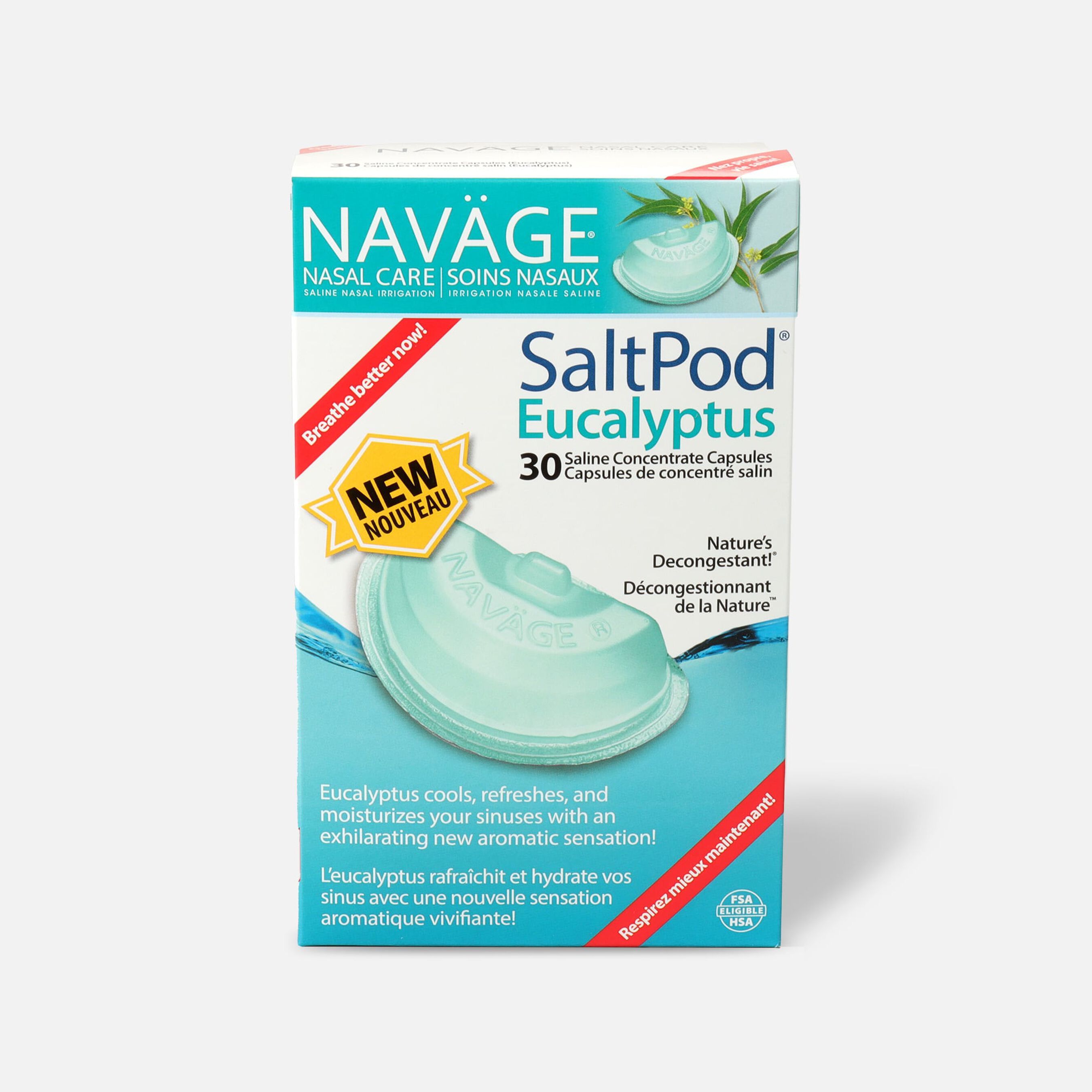FSA Eligible Navage Eucalyptus SaltPod, 30-Pack | FSA Store
