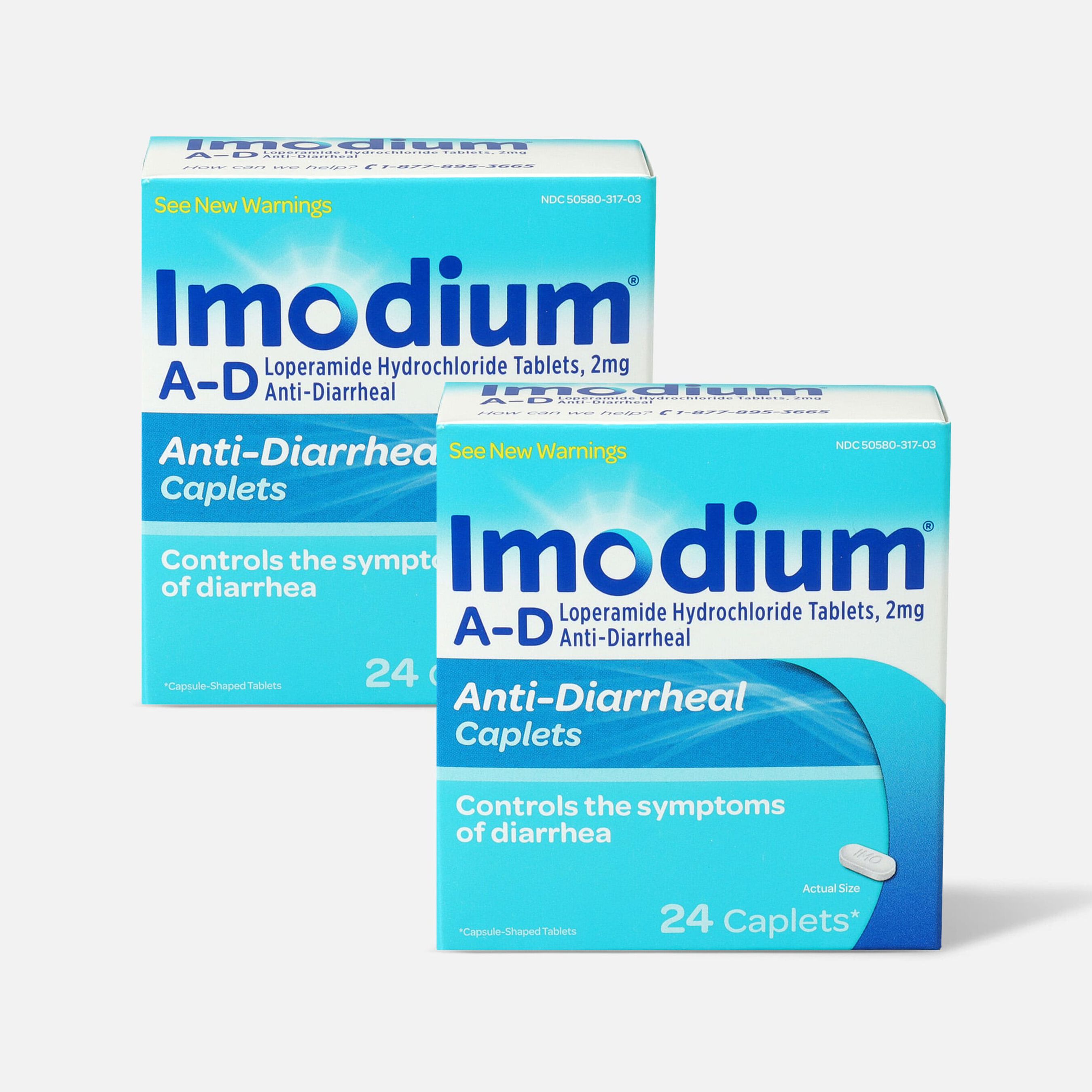 FSA Eligible Imodium A-D Anti-Diarrheal, Caplet 24 ct. (2-Pack) | FSA Store