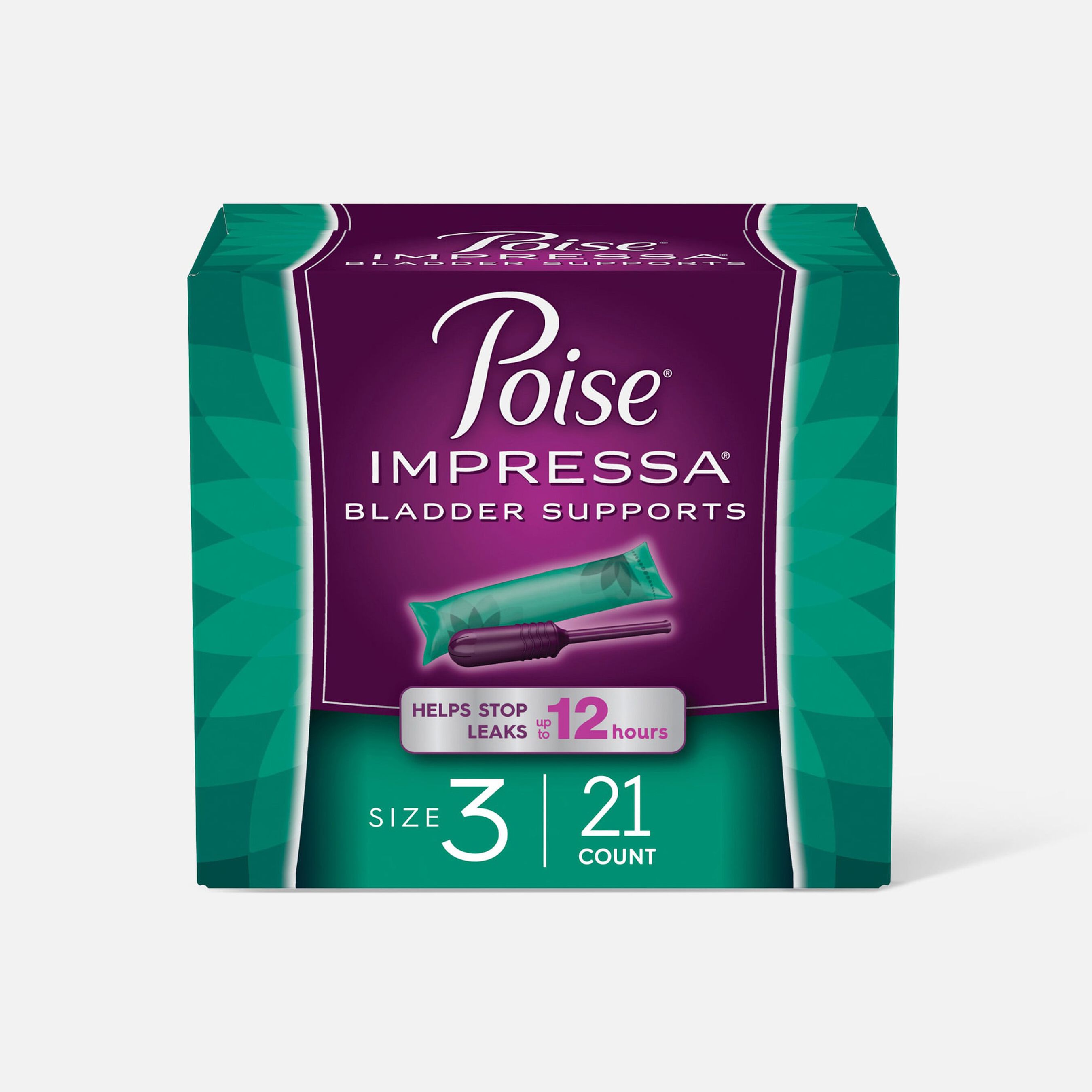 FSA Eligible Poise Impressa Bladder Supports for Women, 21 ct. | FSA Store