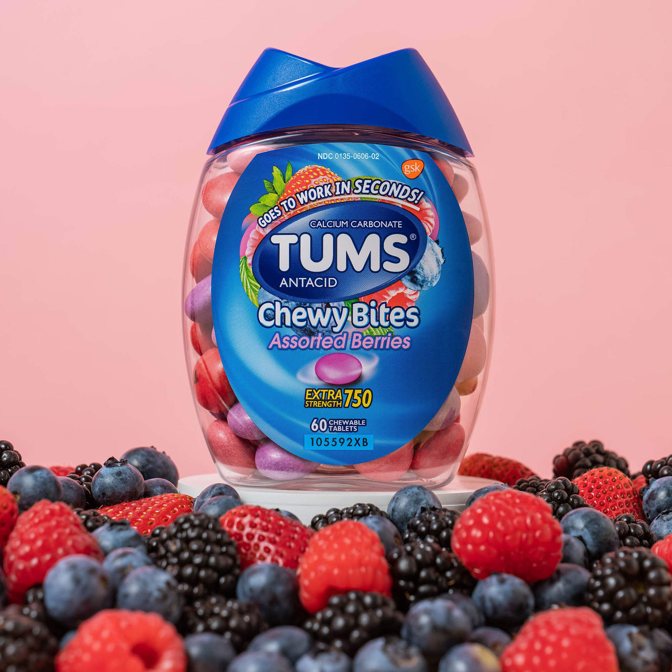 FSA Eligible TUMS Chewy Bites Extra Strength Antacid Chewable Tablets ...
