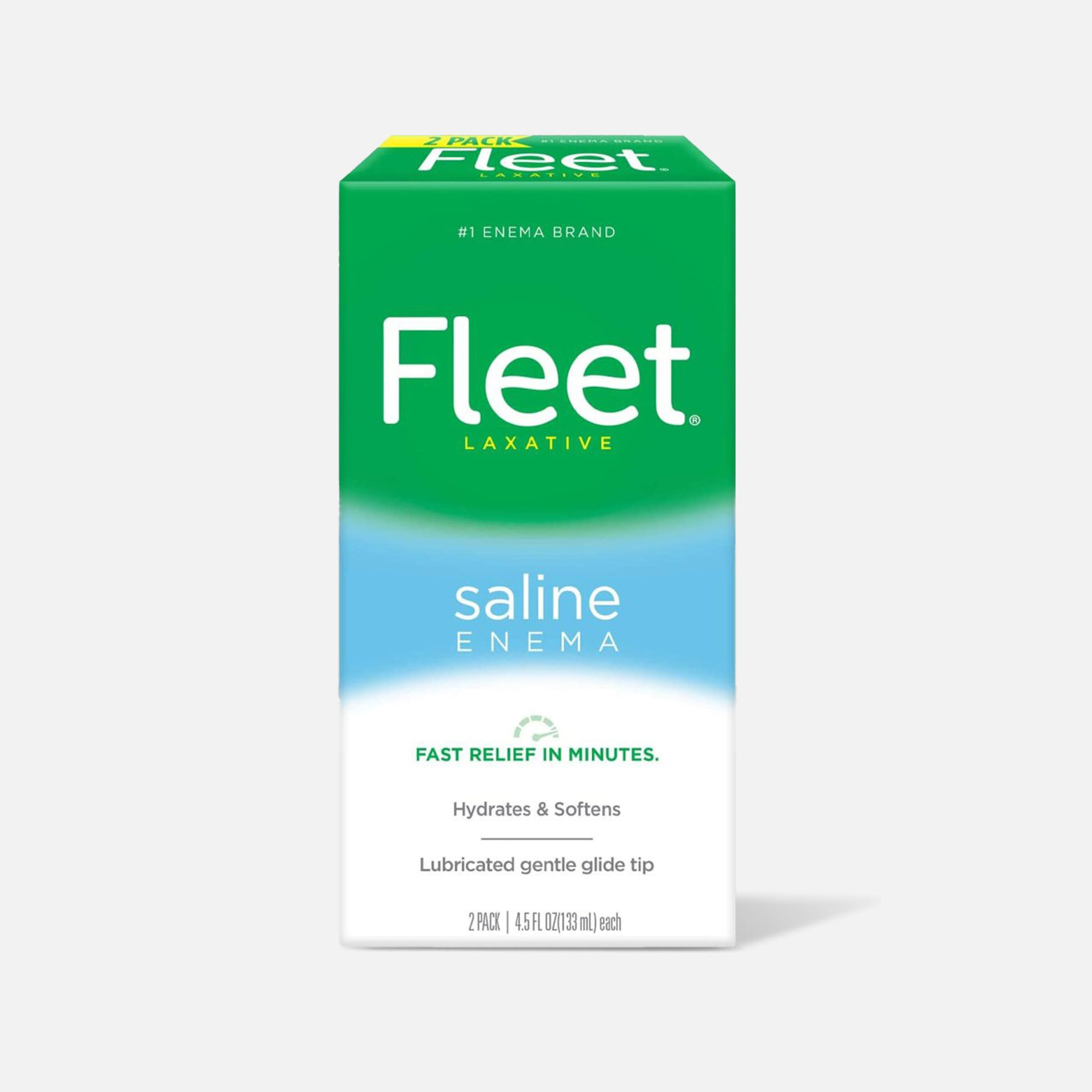 Fleet Enema Ready To Use Saline Laxative Twin Pack