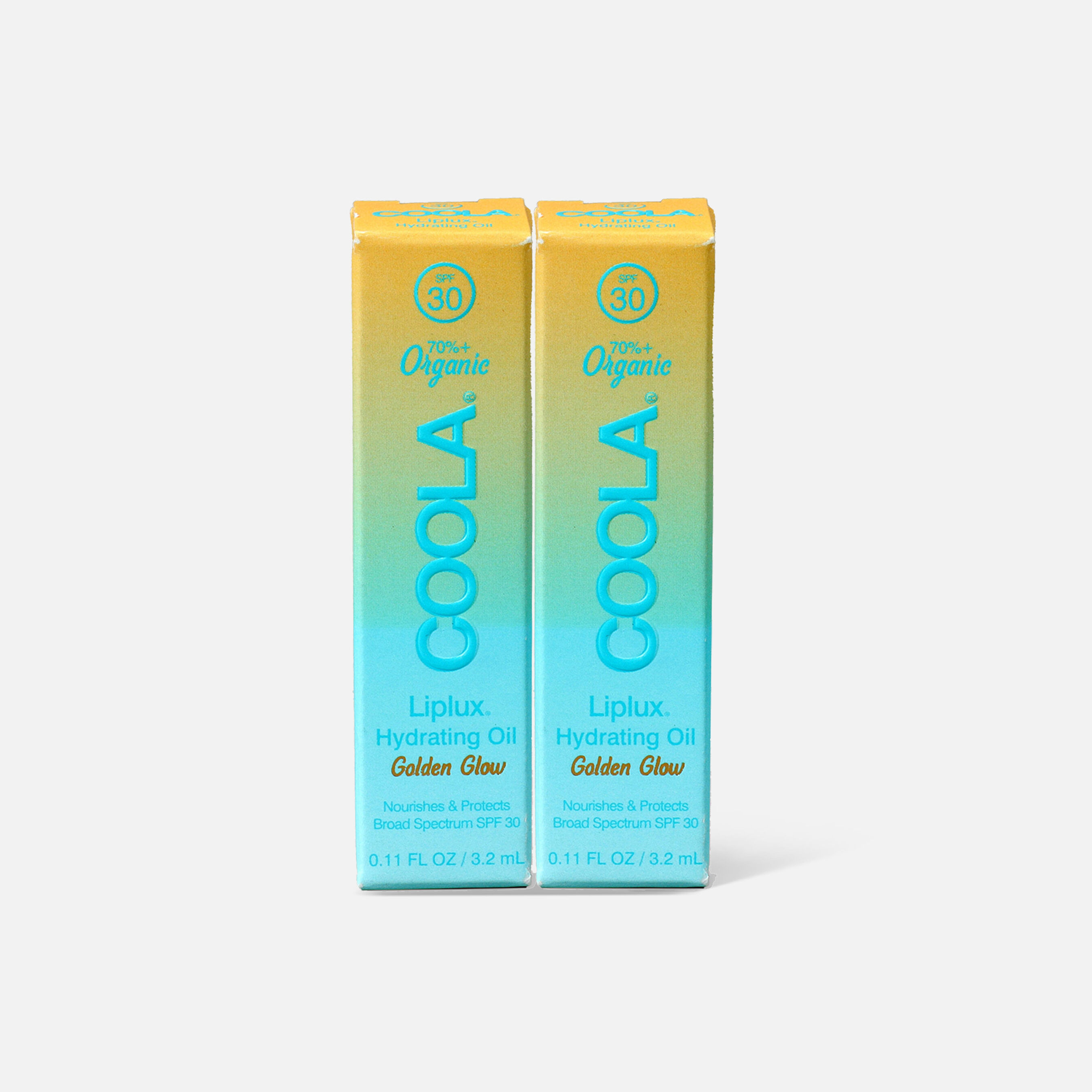 Coola Classic Liplux Organic Hydrating Lip Oil Sunscreen SPF 30, .11 fl ...
