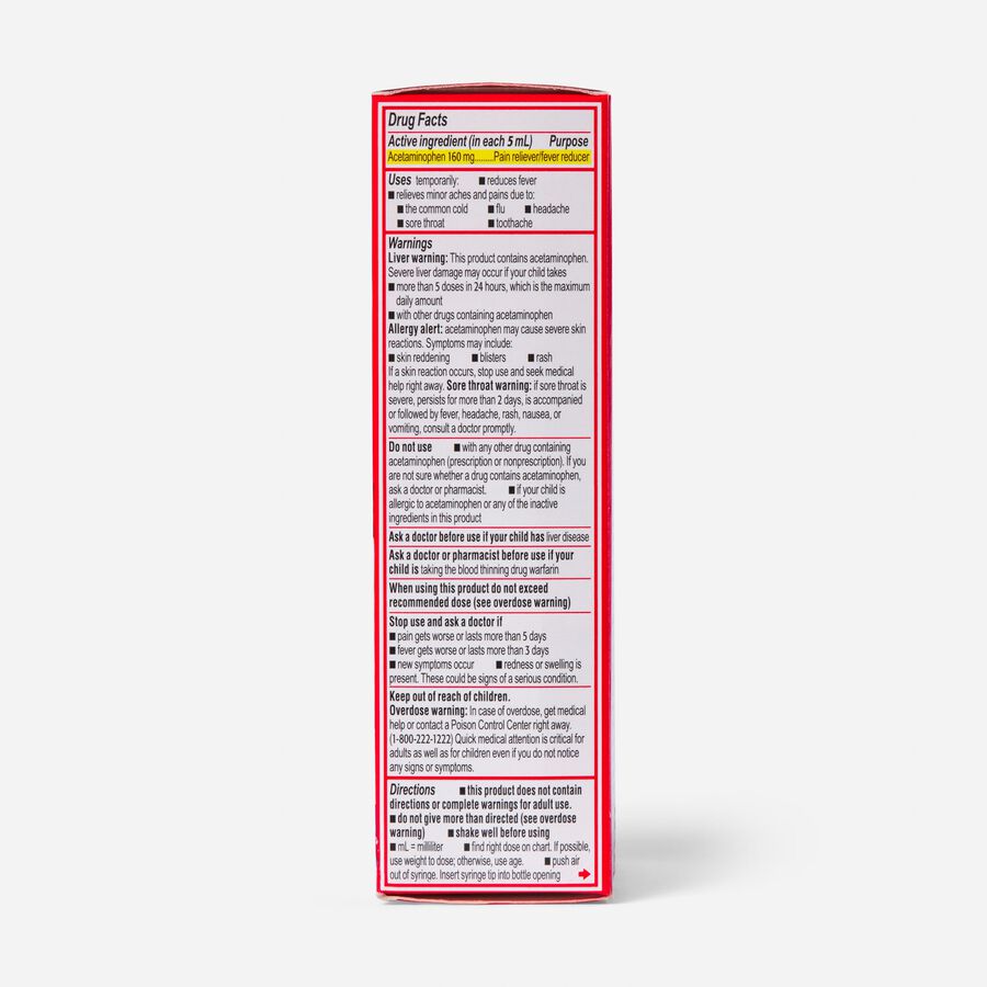 Tylenol Pain Reliever and Fever Reducer, Infant, Simple Measure, Grape ...