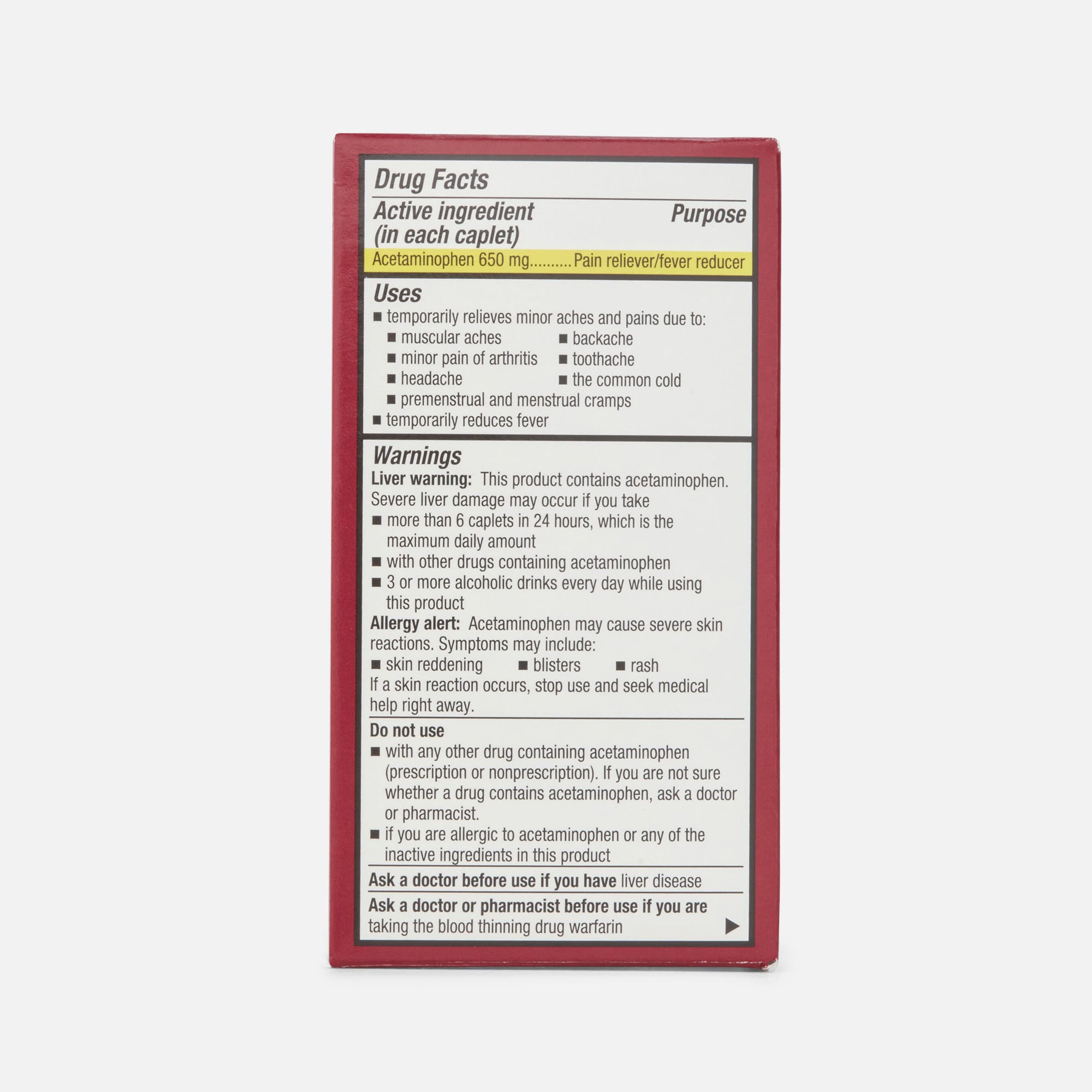 FSA Eligible Caring Mill 8 HR Muscle Aches & Pain Tablets, 100 ct ...