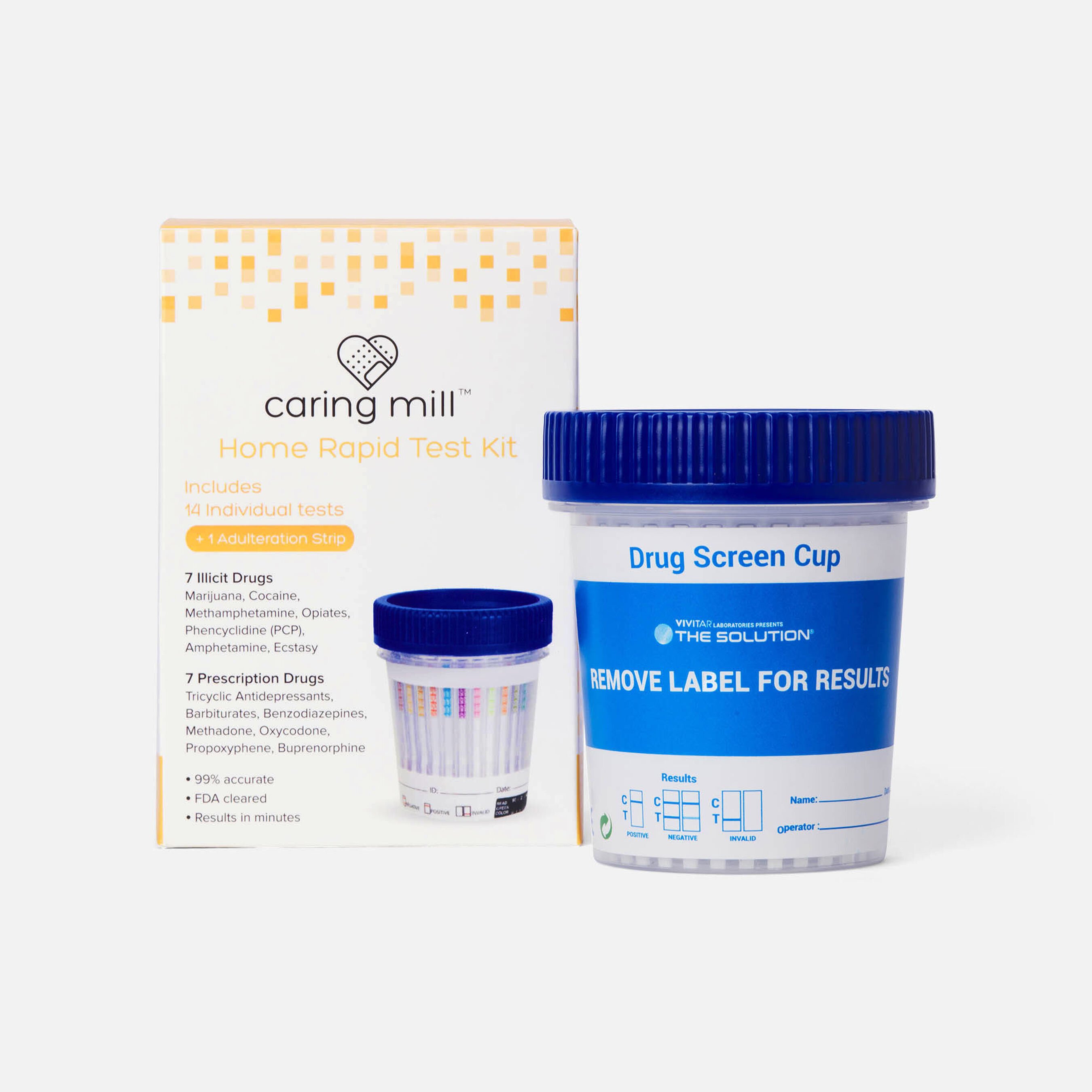 FSA Eligible Caring Mill™ Rapid Home Test Kit - 14 in 1 Individual ...