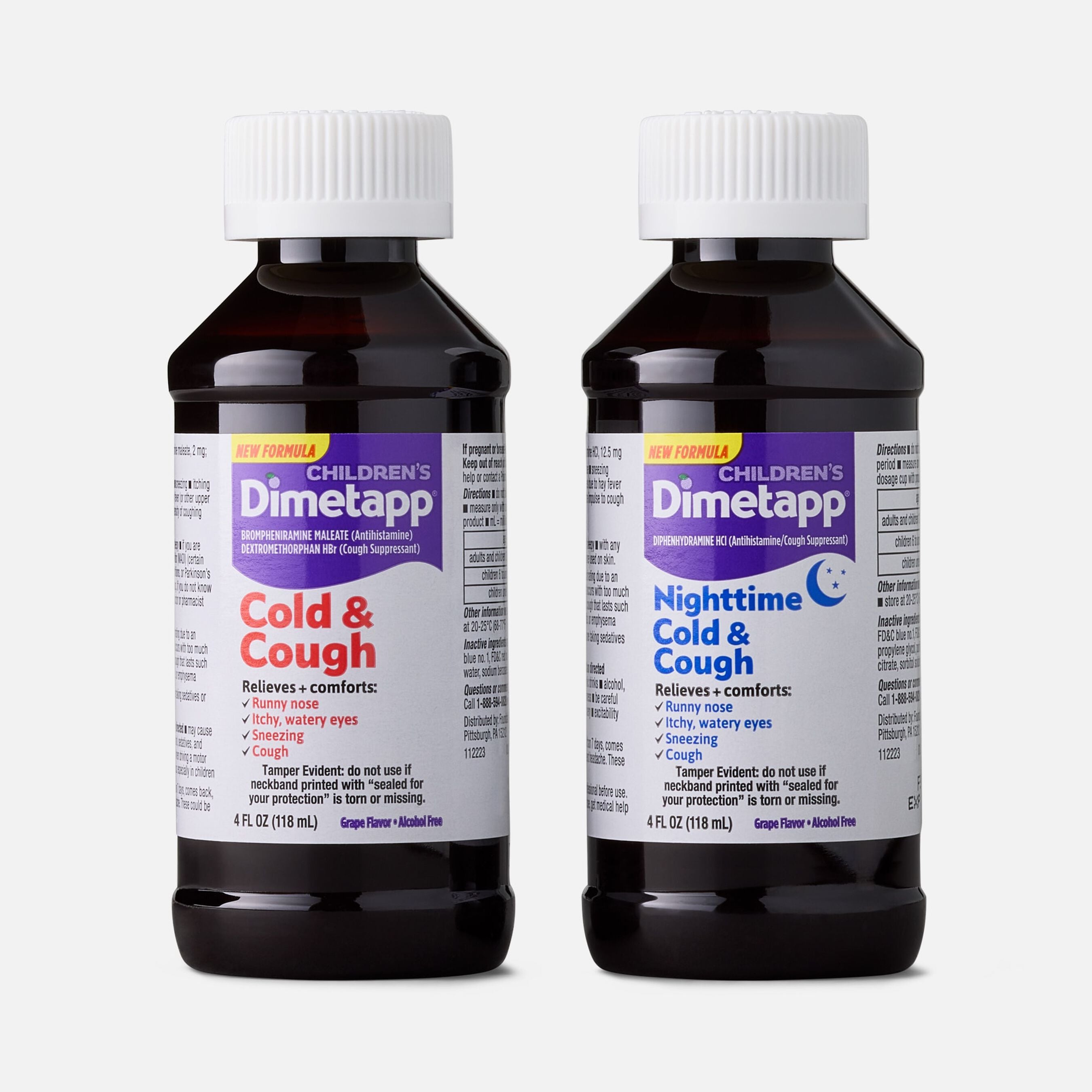 FSA Eligible Children's Dimetapp Cold & Cough Daytime + Nighttime Combo ...