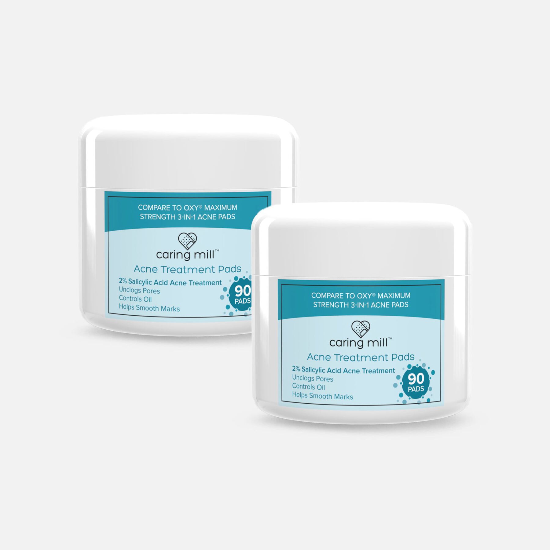 FSA Eligible Caring Mill™ Acne Treatment Pads, 90 ct. (2-Pack) | FSA Store