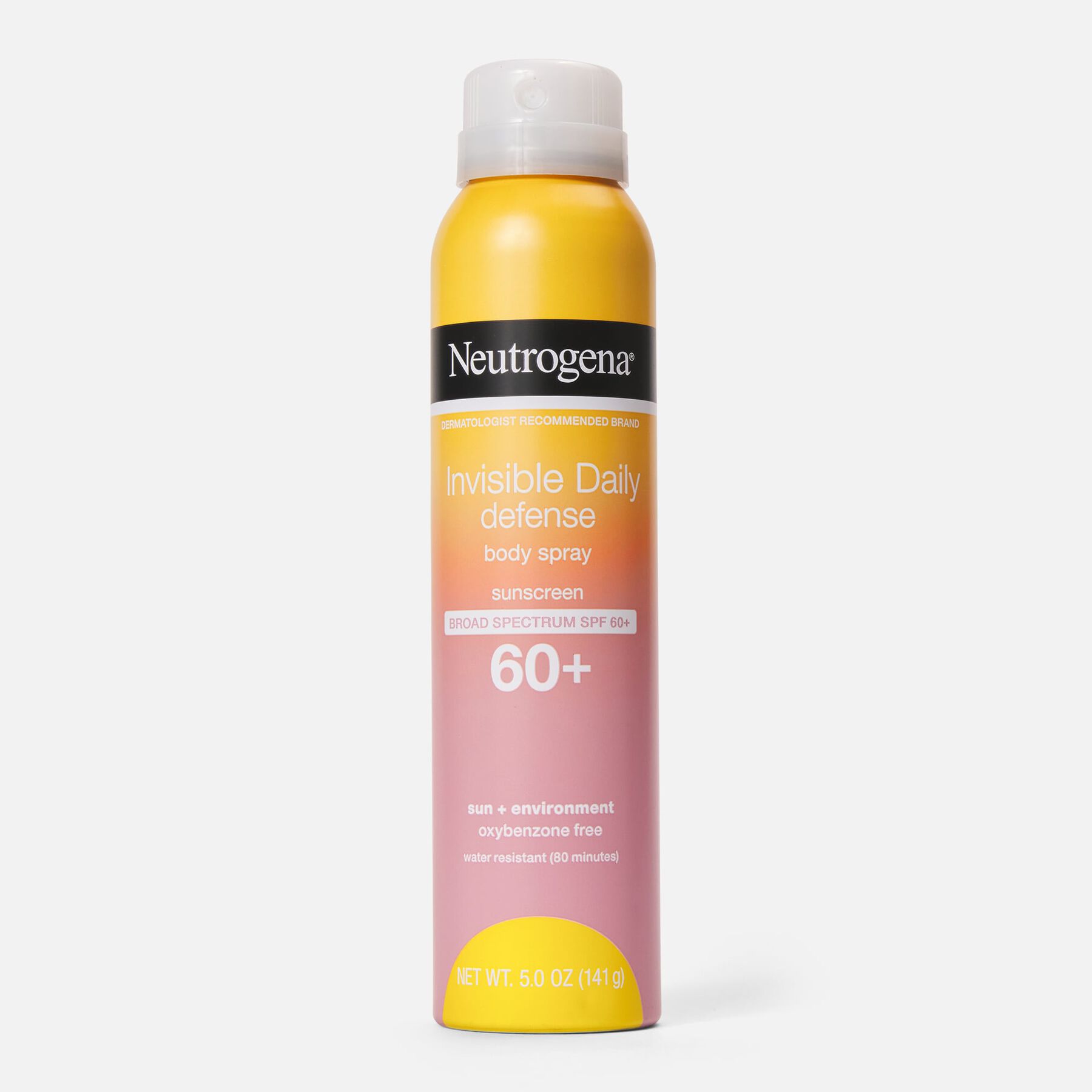 FSA Eligible Neutrogena Invisible Defense Body Spray, SPF 60+, 5.0 oz ...
