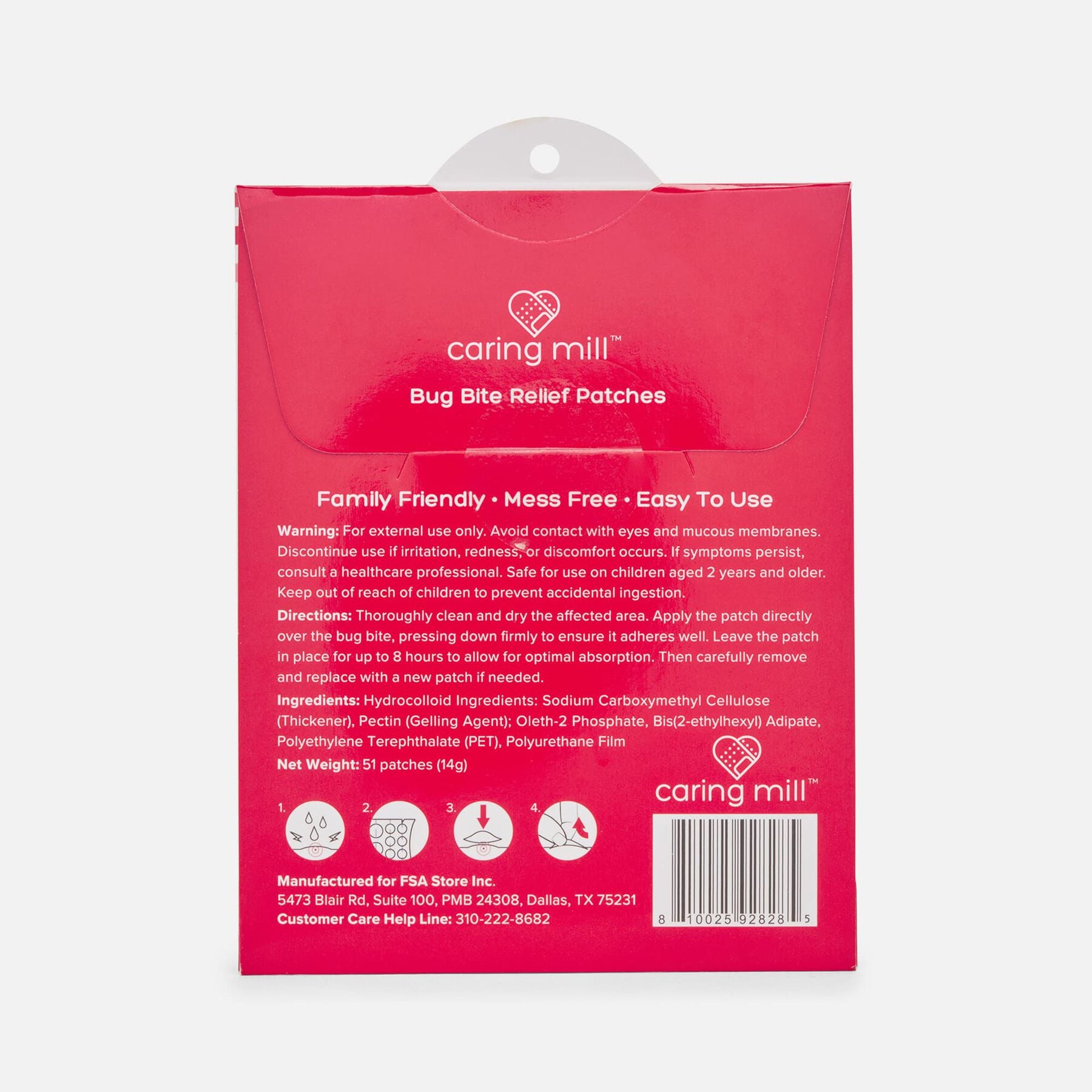 FSA Eligible Caring Mill™ Bug Bite Relief Patches, 51 ct. | FSA Store