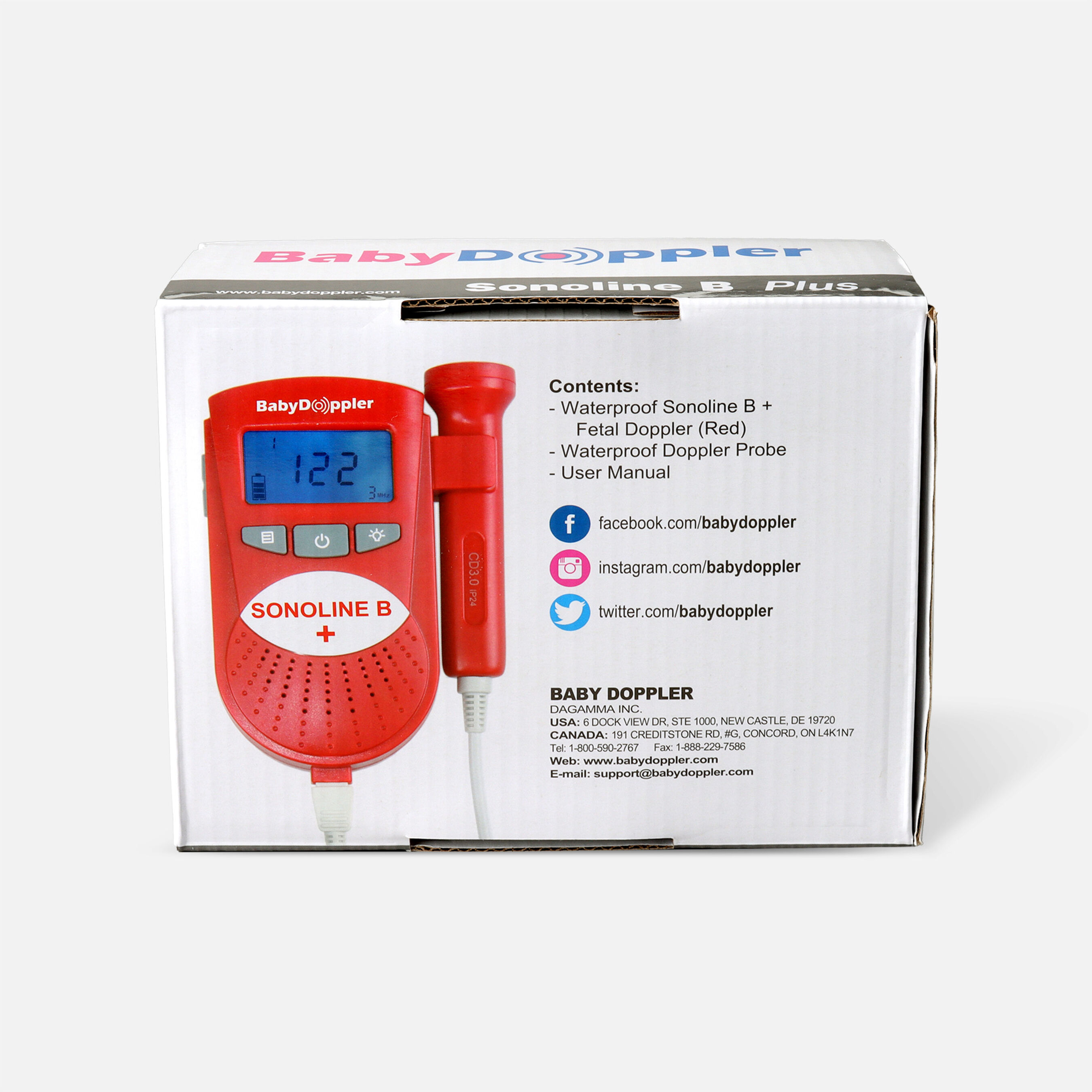Baby Doppler Sonoline B Plus Water-Resistant Fetal Doppler