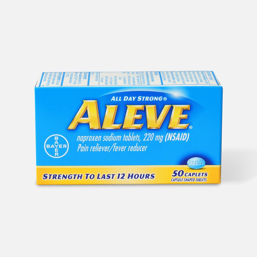 FSA Eligible Aleve All Day Strong Pain Reliever, Fever Reducer, Caplet ...