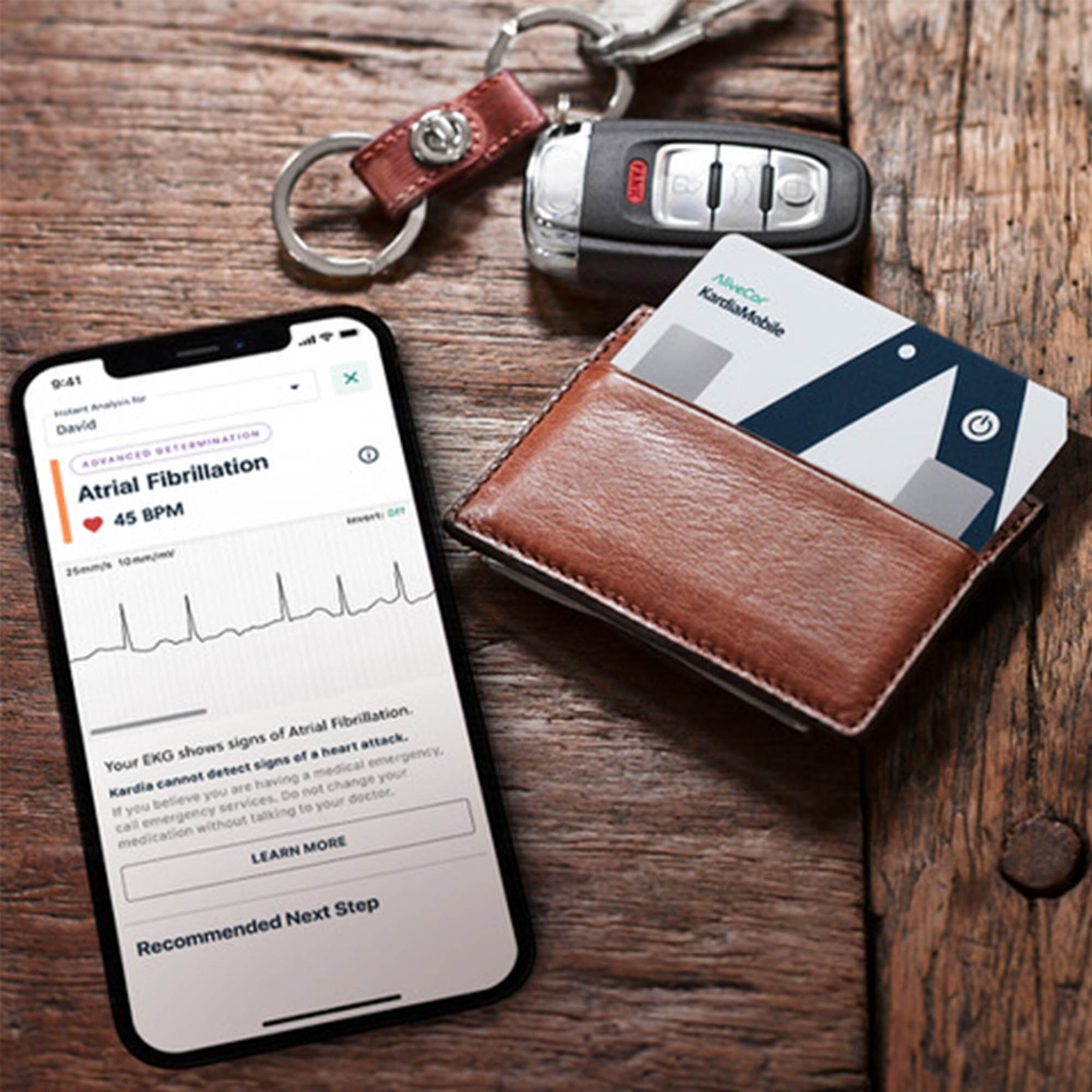 FSA Eligible | AliveCor KardiaMobile Card Personal EKG Monitor
