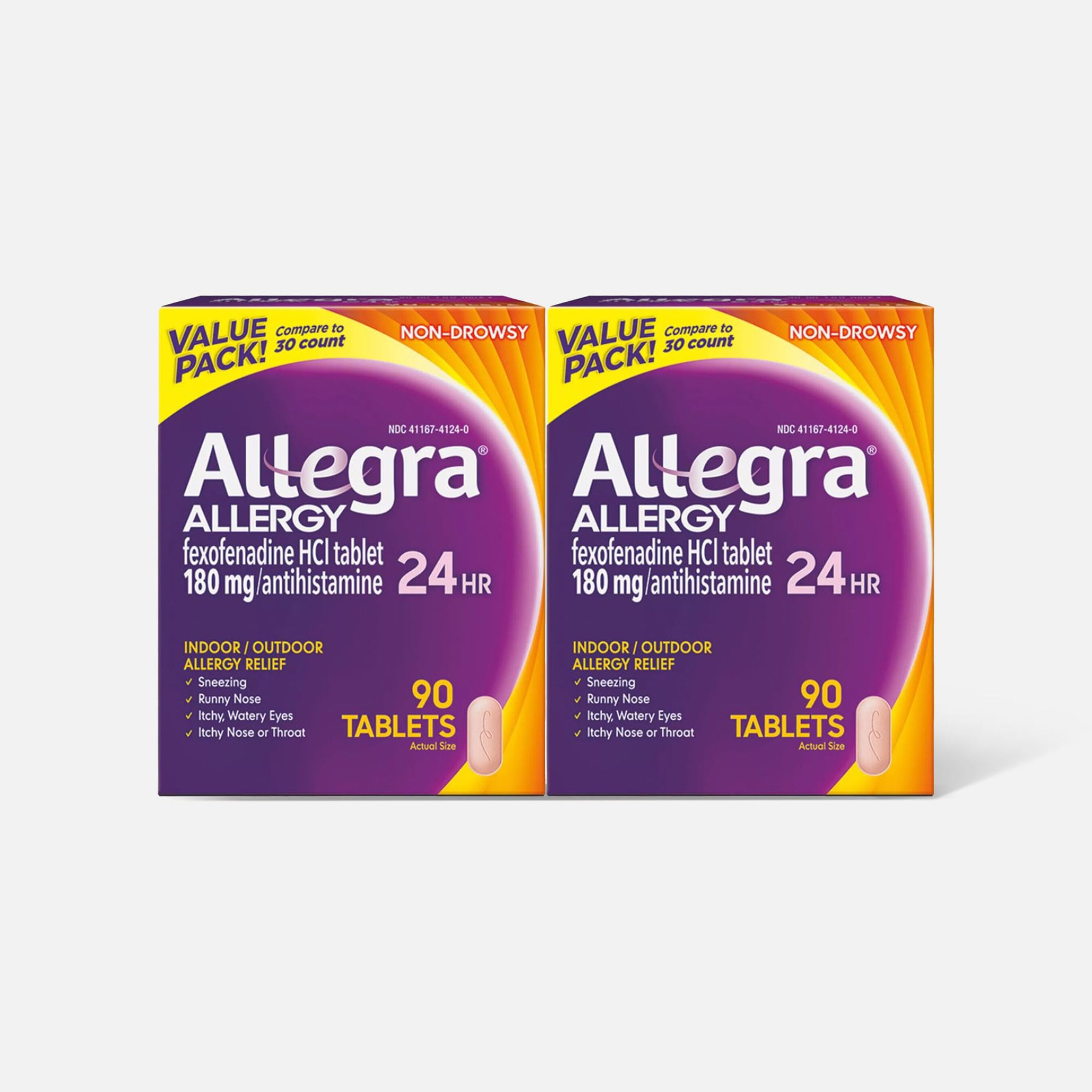 Allegra 24 Hour, 90 ct. (2-Pack)