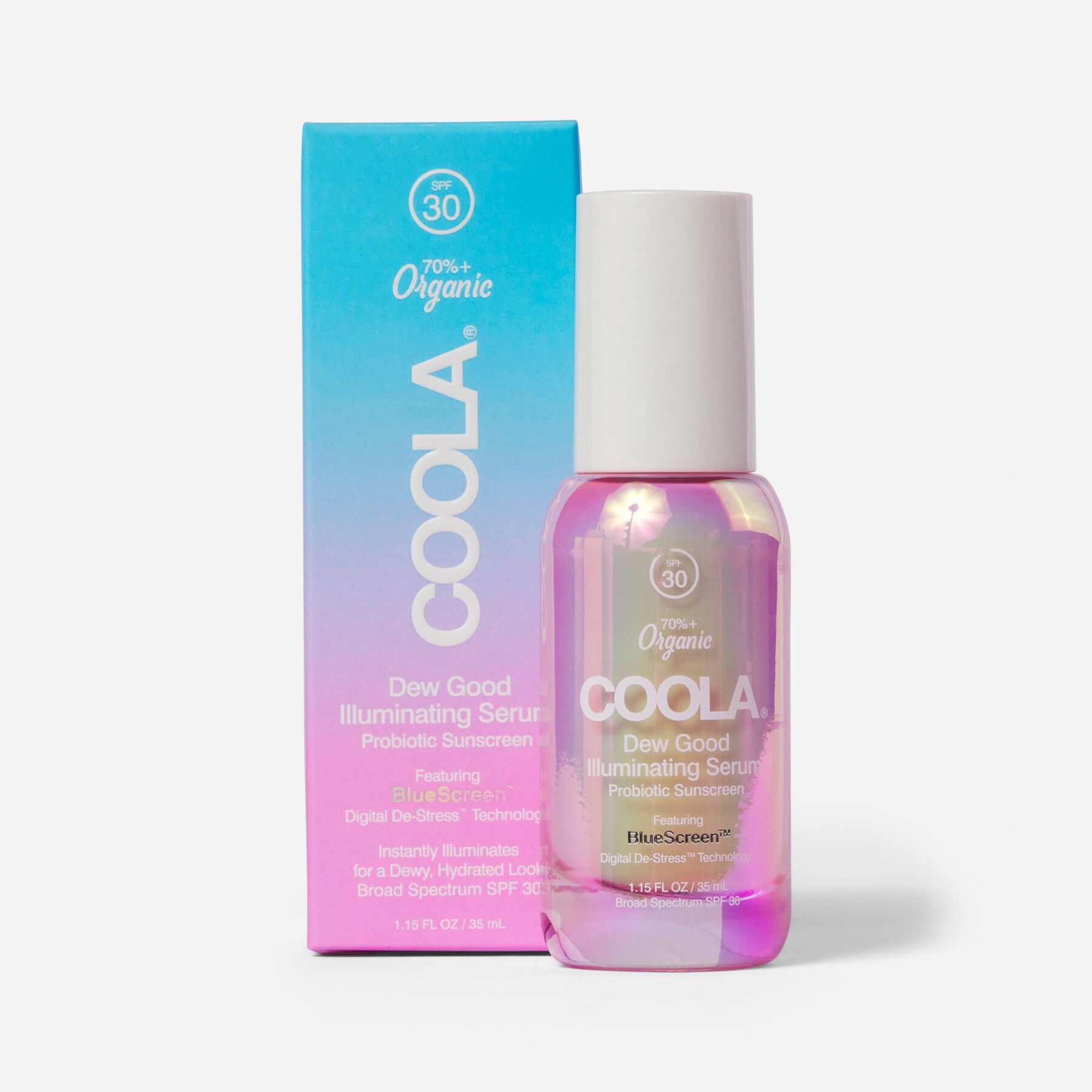 COOLA Dew Good Illuminating Serum Sunscreen with Probiotic Technology ...