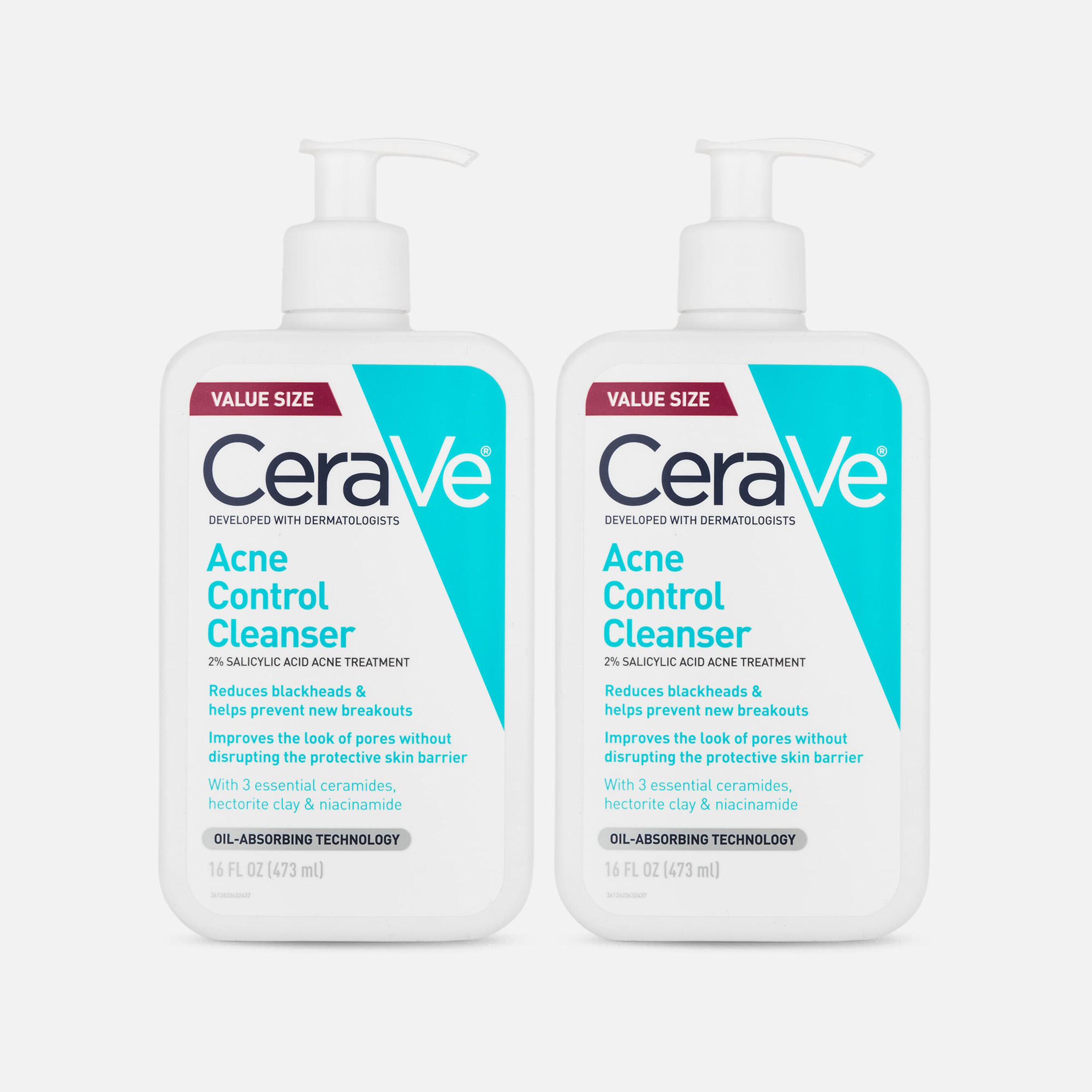 FSA Eligible CeraVe Acne Control Cleanser, 16 oz. (2-Pack) | FSA Store