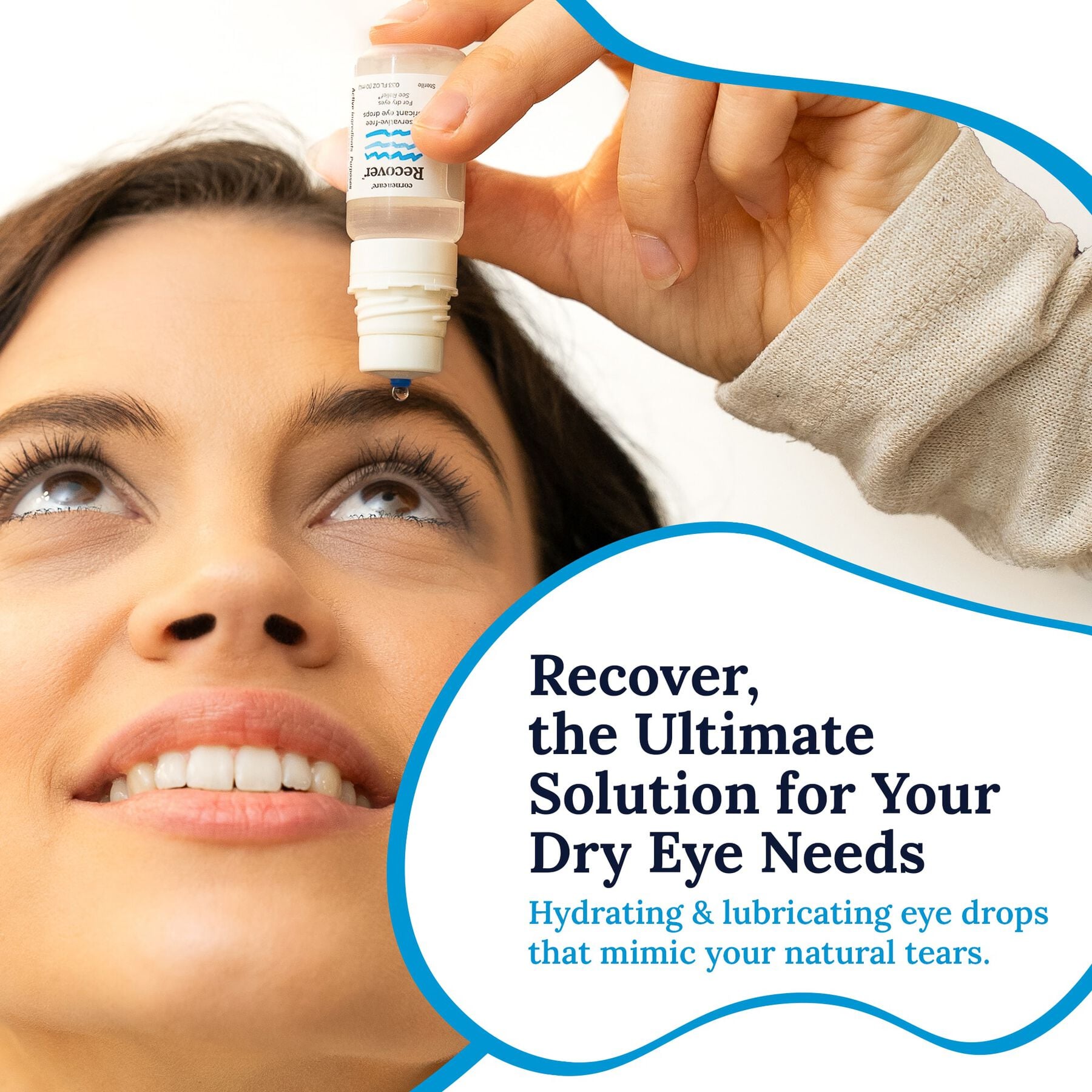 FSA Eligible CorneaCare Recover Preservative-Free Artificial Tear, 0.33 ...