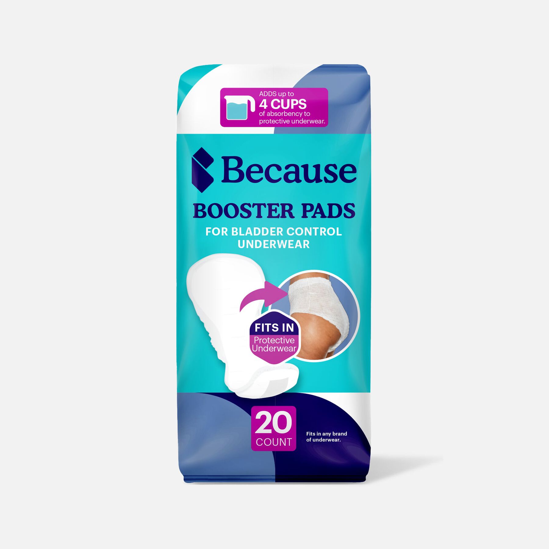 FSA Eligible Because Booster Pads for Bladder Control Underwear, 20 ct ...