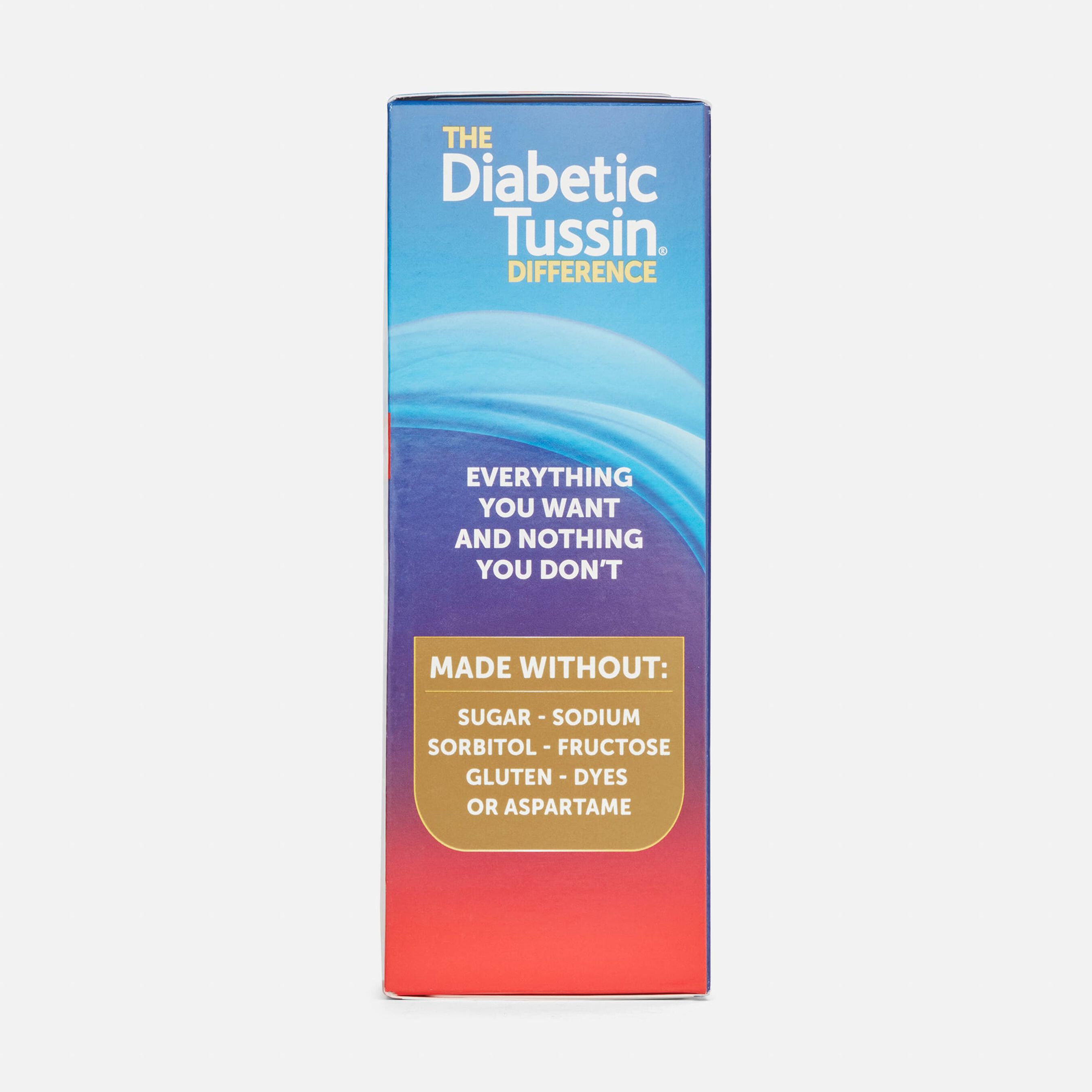 FSA Eligible Diabetic Tussin DM Sugar-Free Maximum-Strength Cough ...