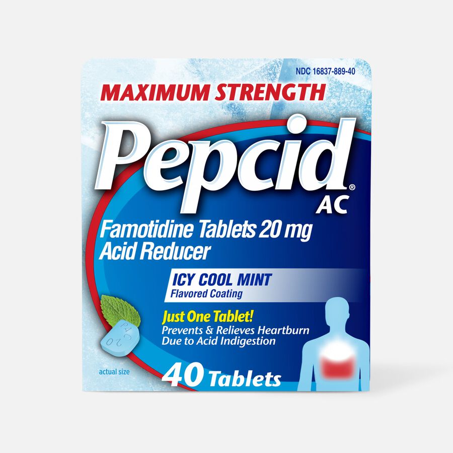 FSA Eligible | Pepcid AC Acid Reducer Maximum Strength Tablets, 40 ct.