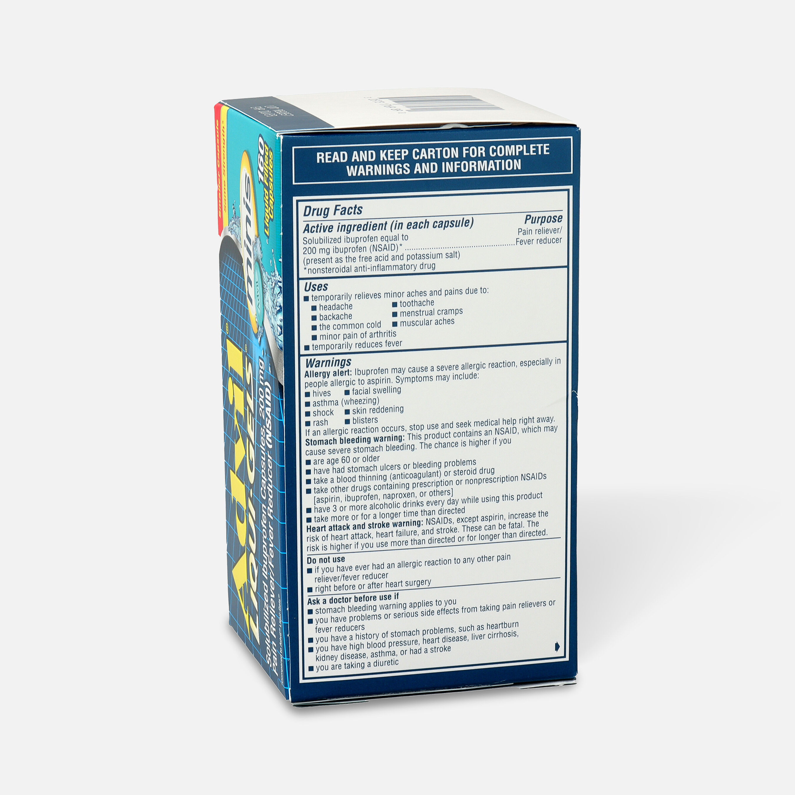 Advil Pain Reliever Fever Reducer Mini Liquid Gels