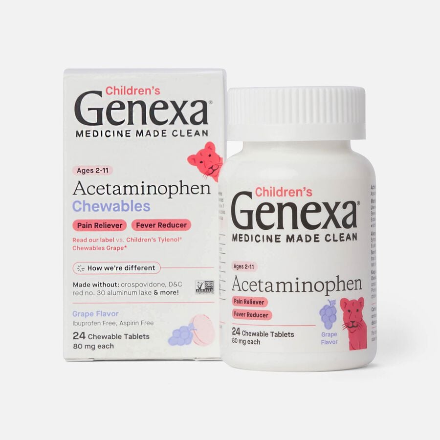 FSA Eligible Genexa Children's Acetaminophen Chewable, 24 ct. | FSA Store