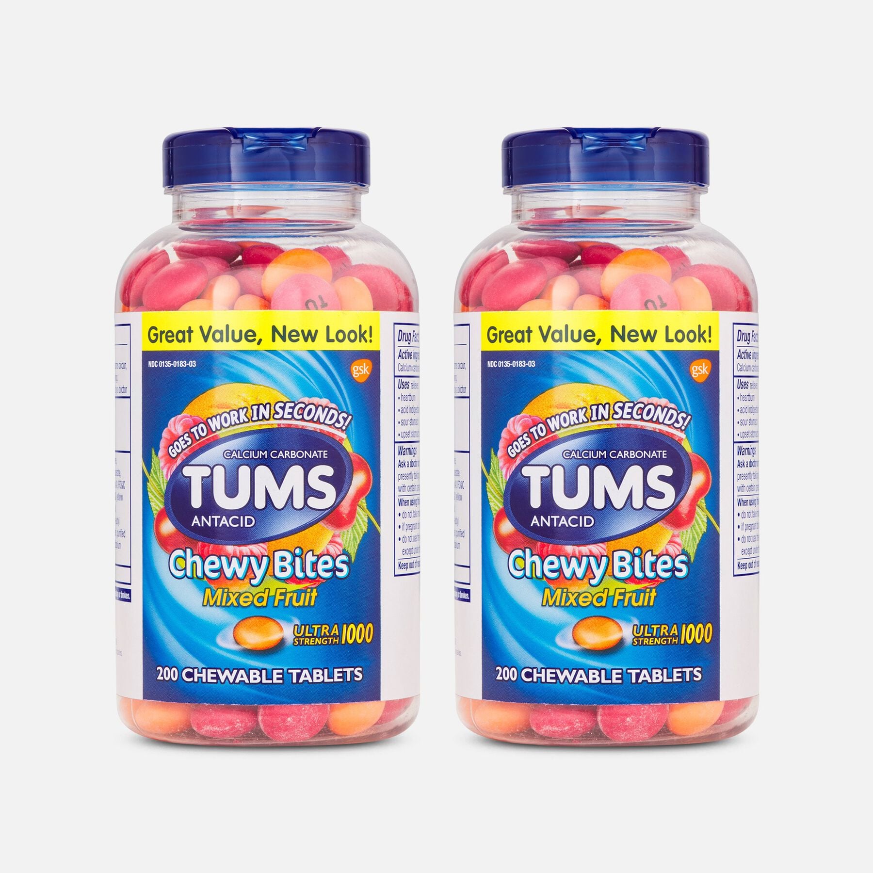 FSA Eligible TUMS Chewy Bites Ultra Strength Antacid Chewable Tablets ...