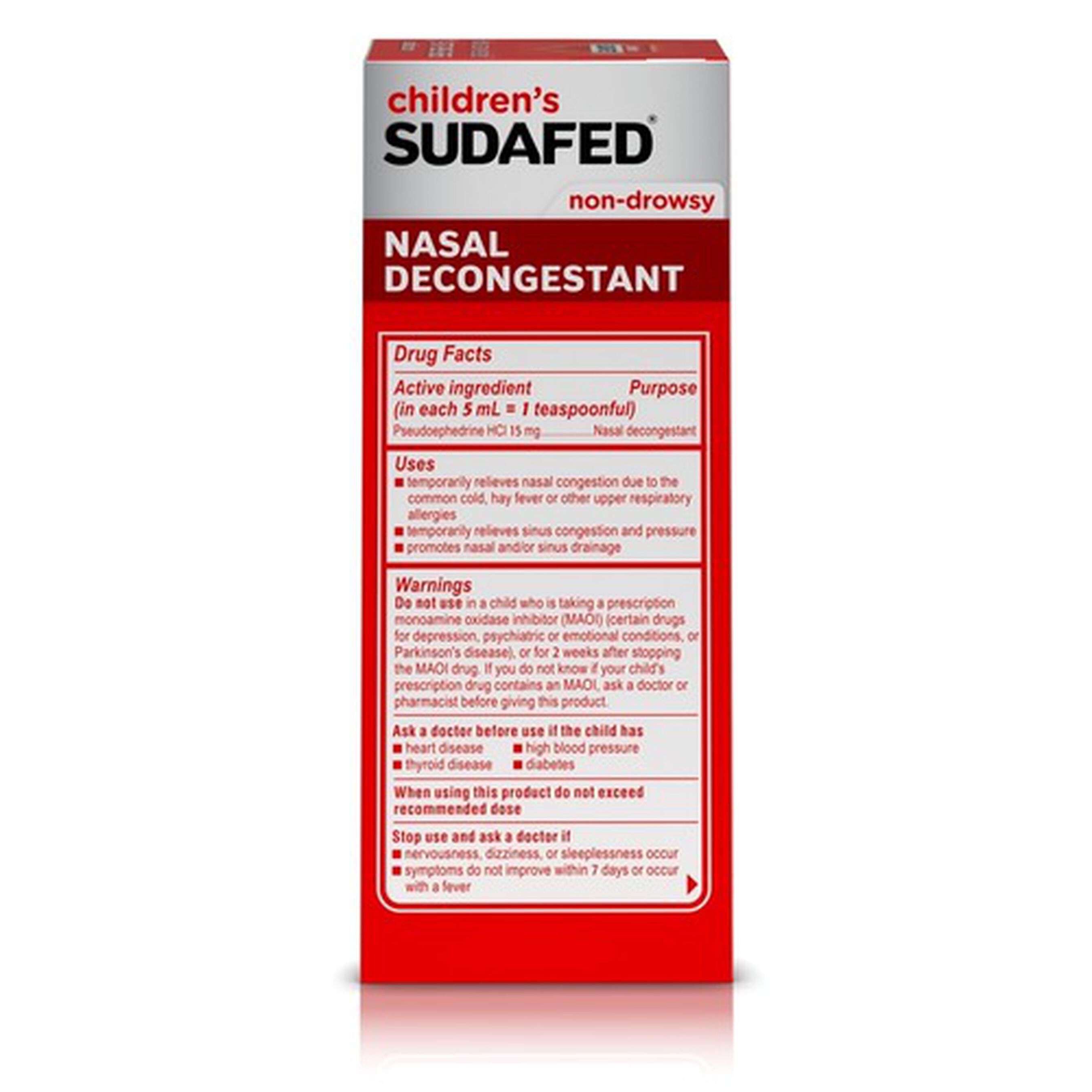 Children's Sudafed Oral Solution, Non-Drowsy, Grape Flavor, 4 fl oz