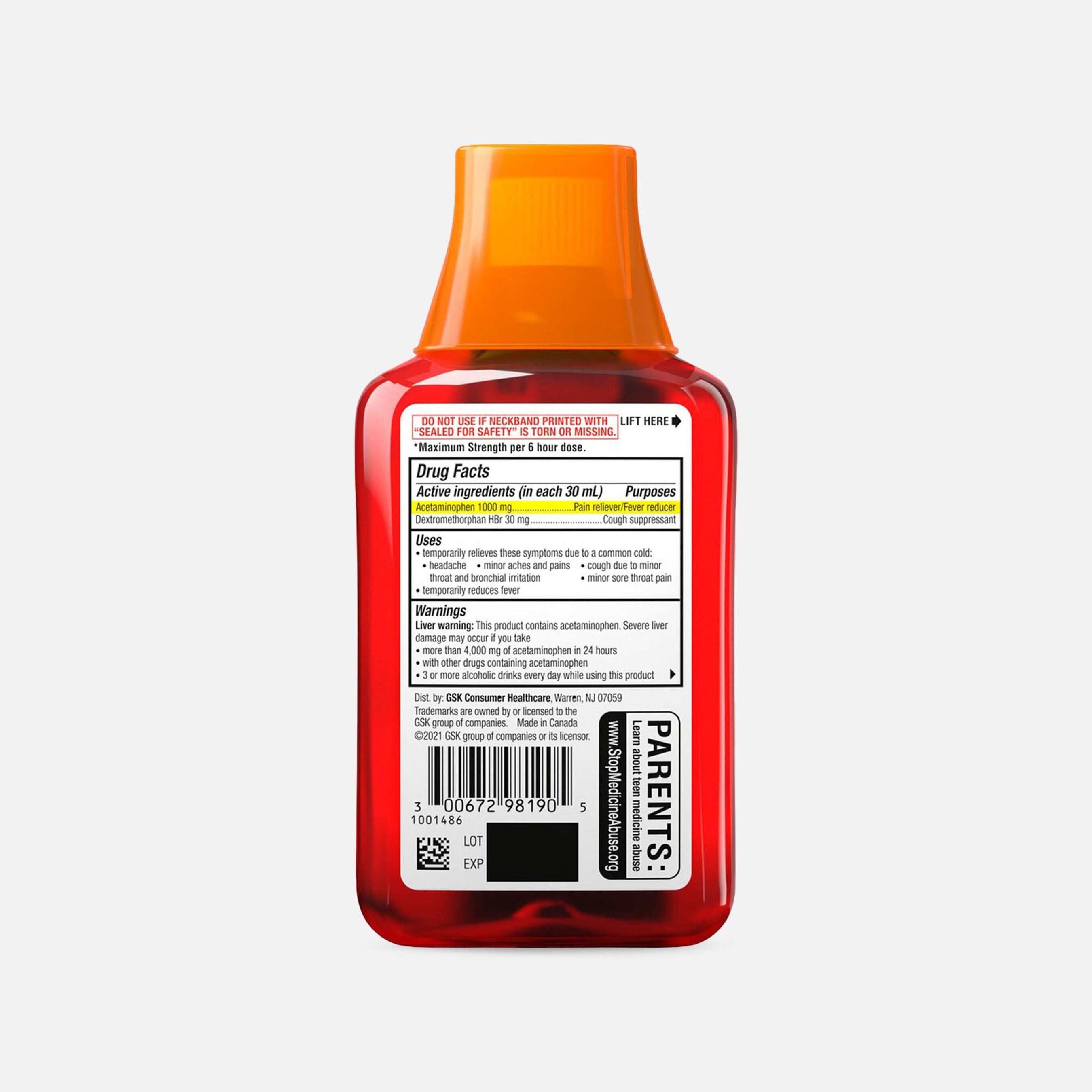 FSA Eligible TheraFlu Max Strength Daytime Flu Relief Syrup, Honey ...