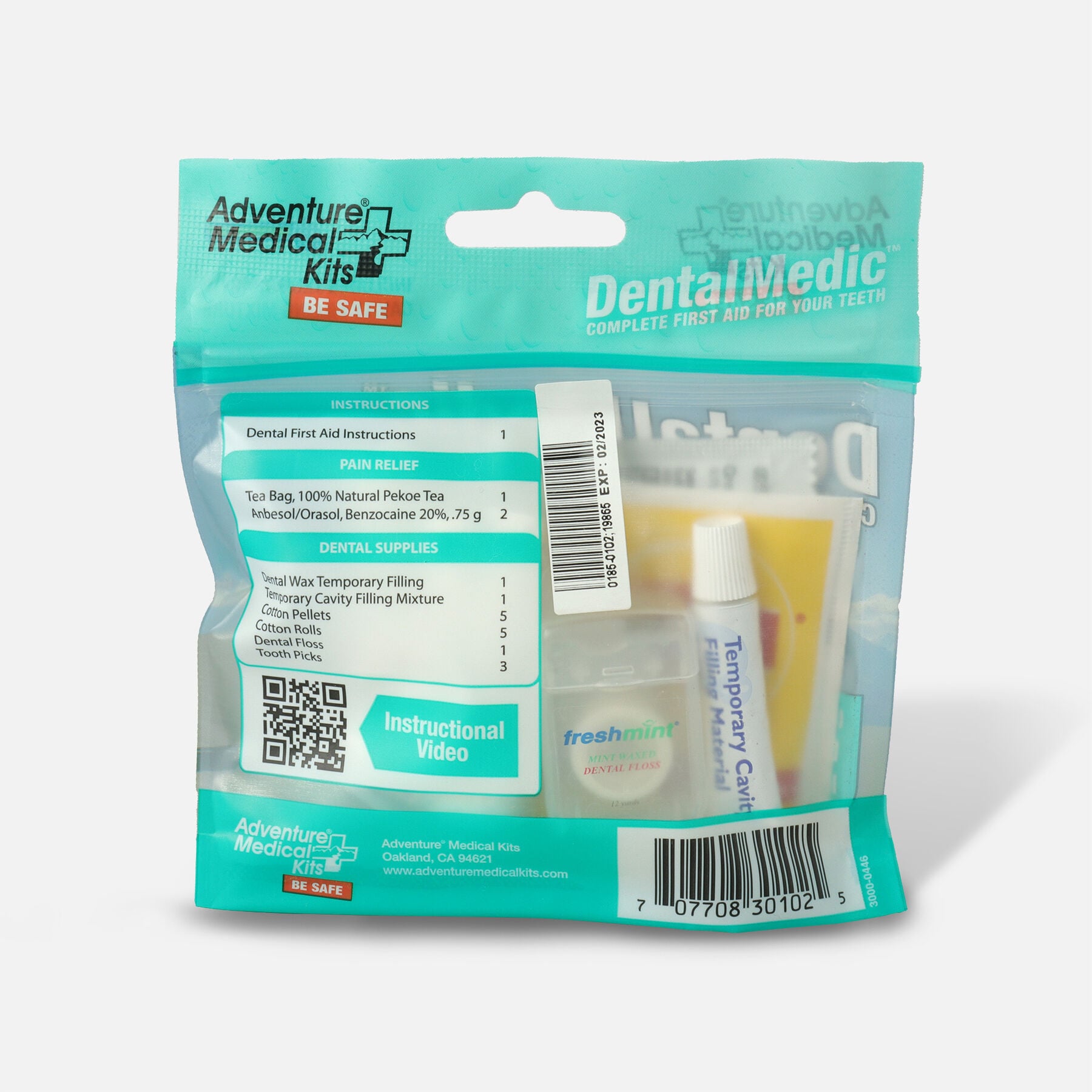 FSA Eligible Adventure Medical Dental Medic Travel First Aid Kit with ...