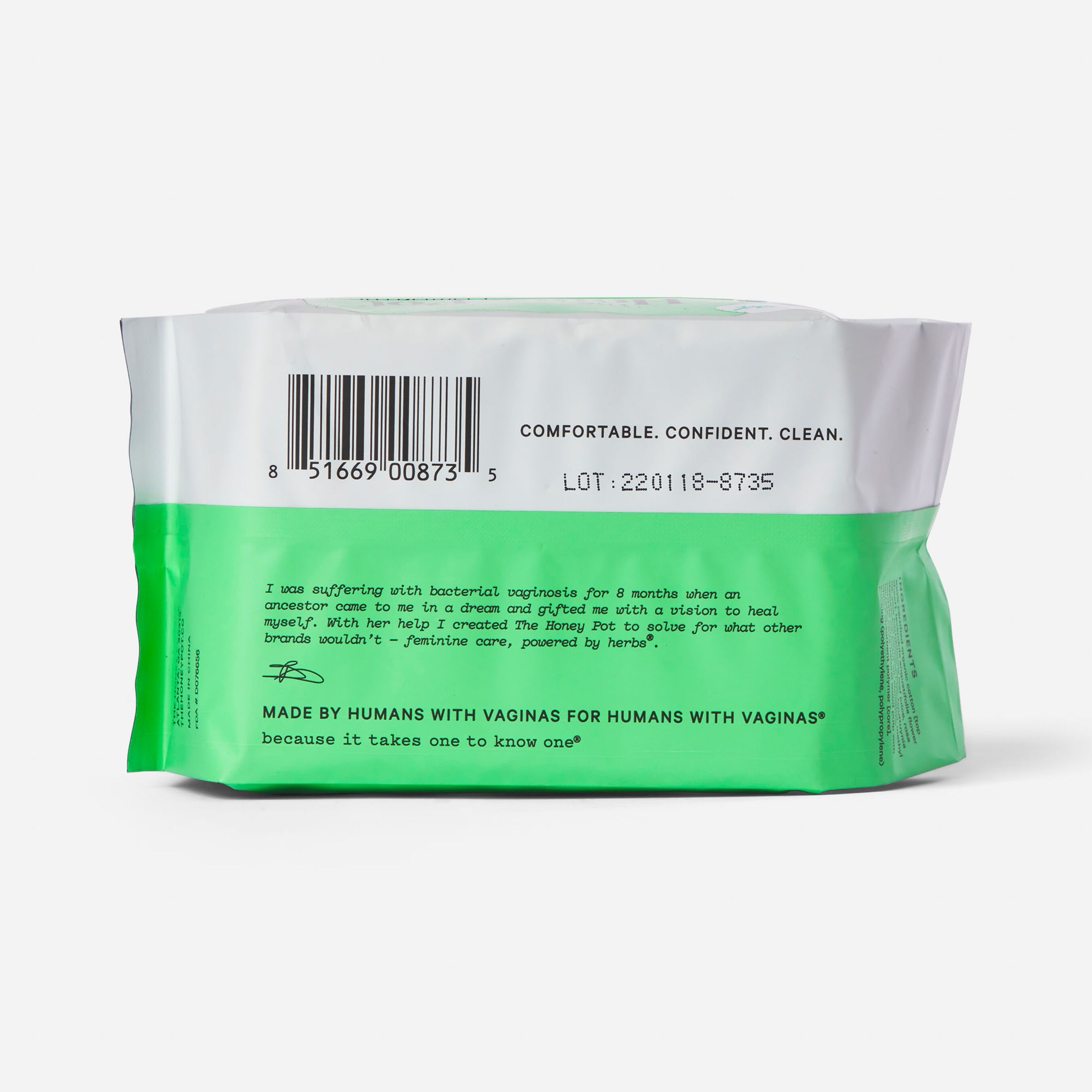 The Honey Pot Everyday Herbal Pantiliners, 30 ct