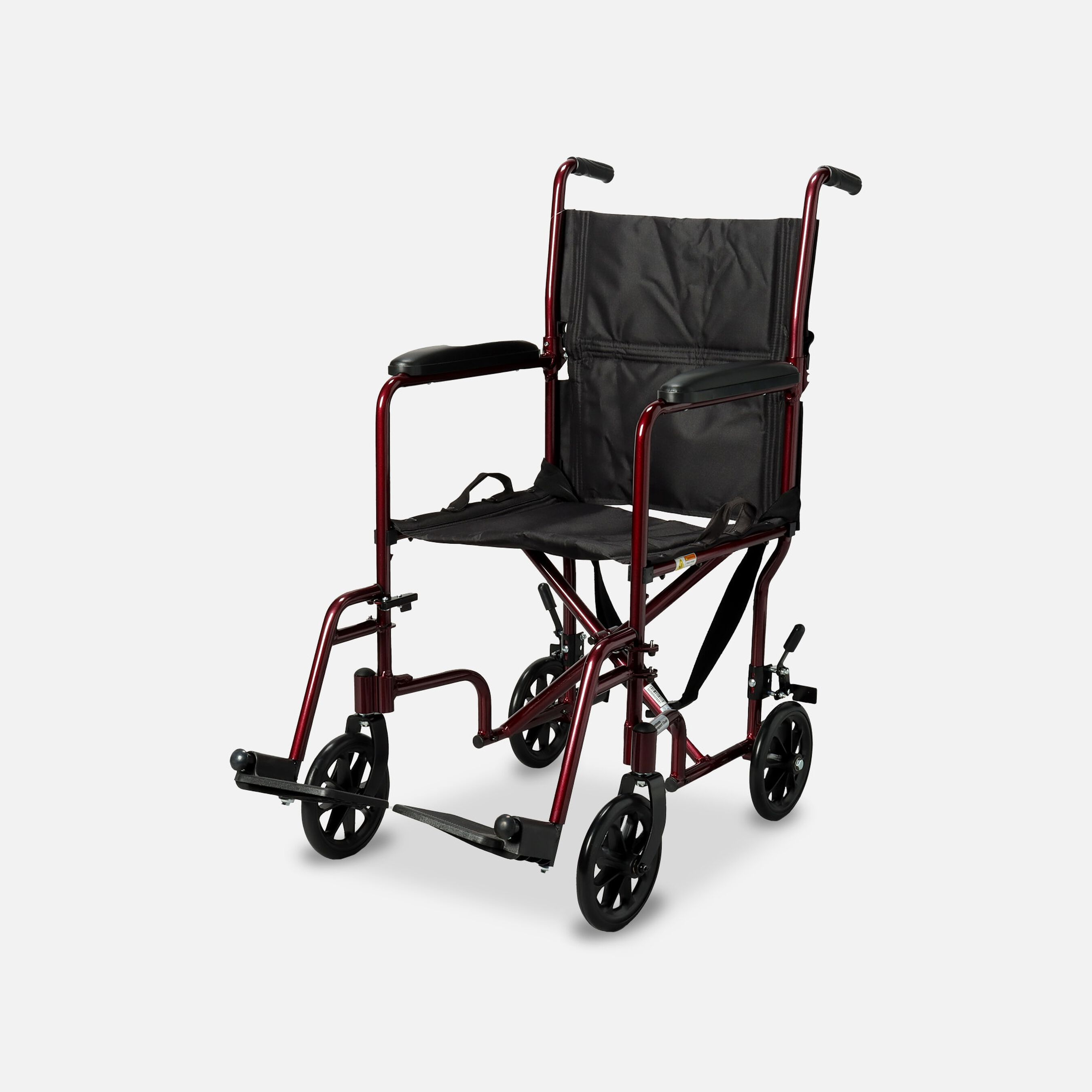 Drive Lightweight Transport Chair, 19", Red