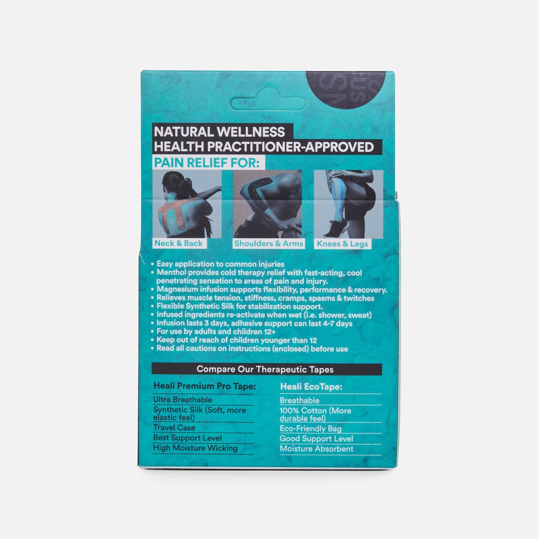 FSA Eligible Heali Magnesium and Menthol Infused Kinesiology Tape ...