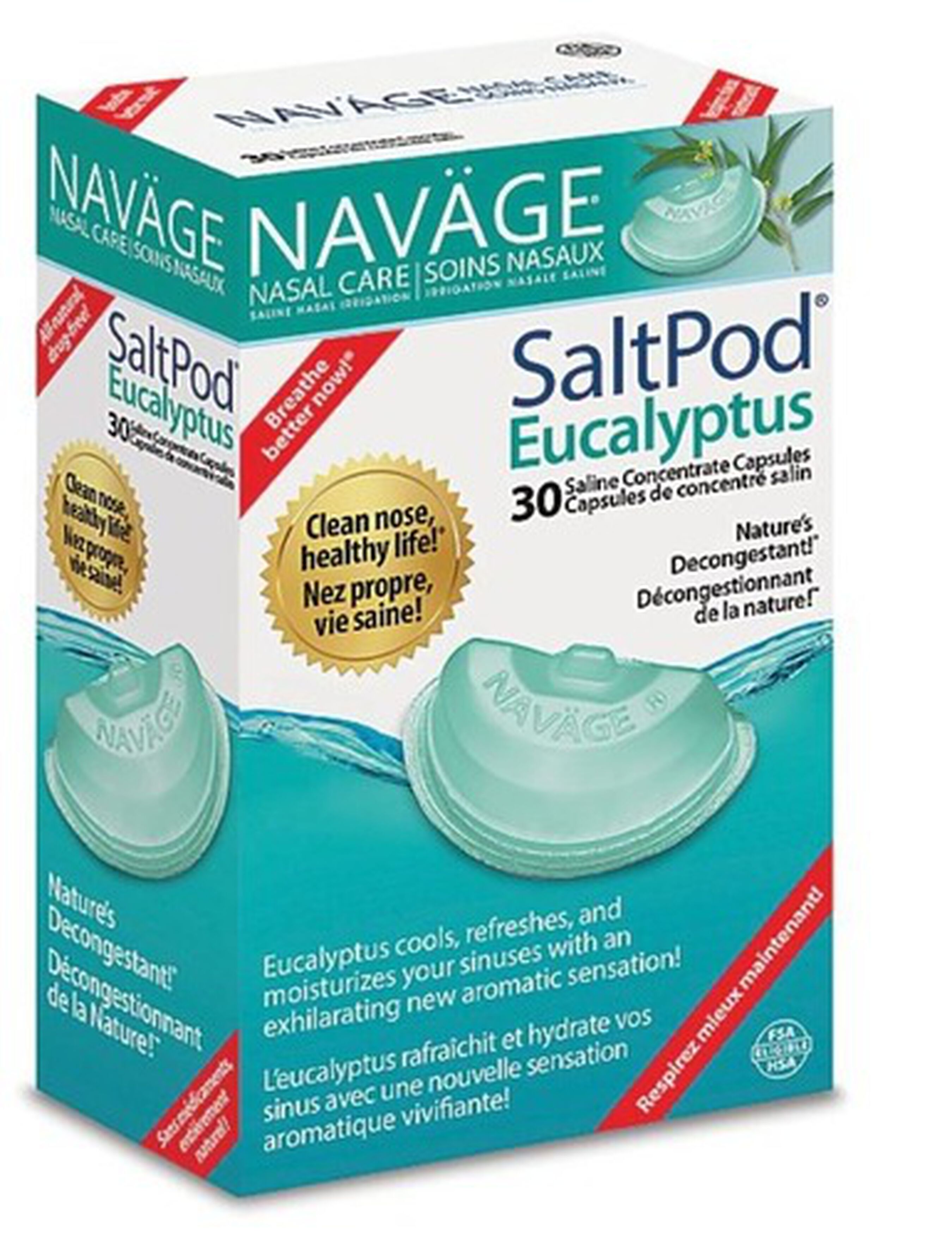 Navage Eucalyptus SaltPod, 30-Pack