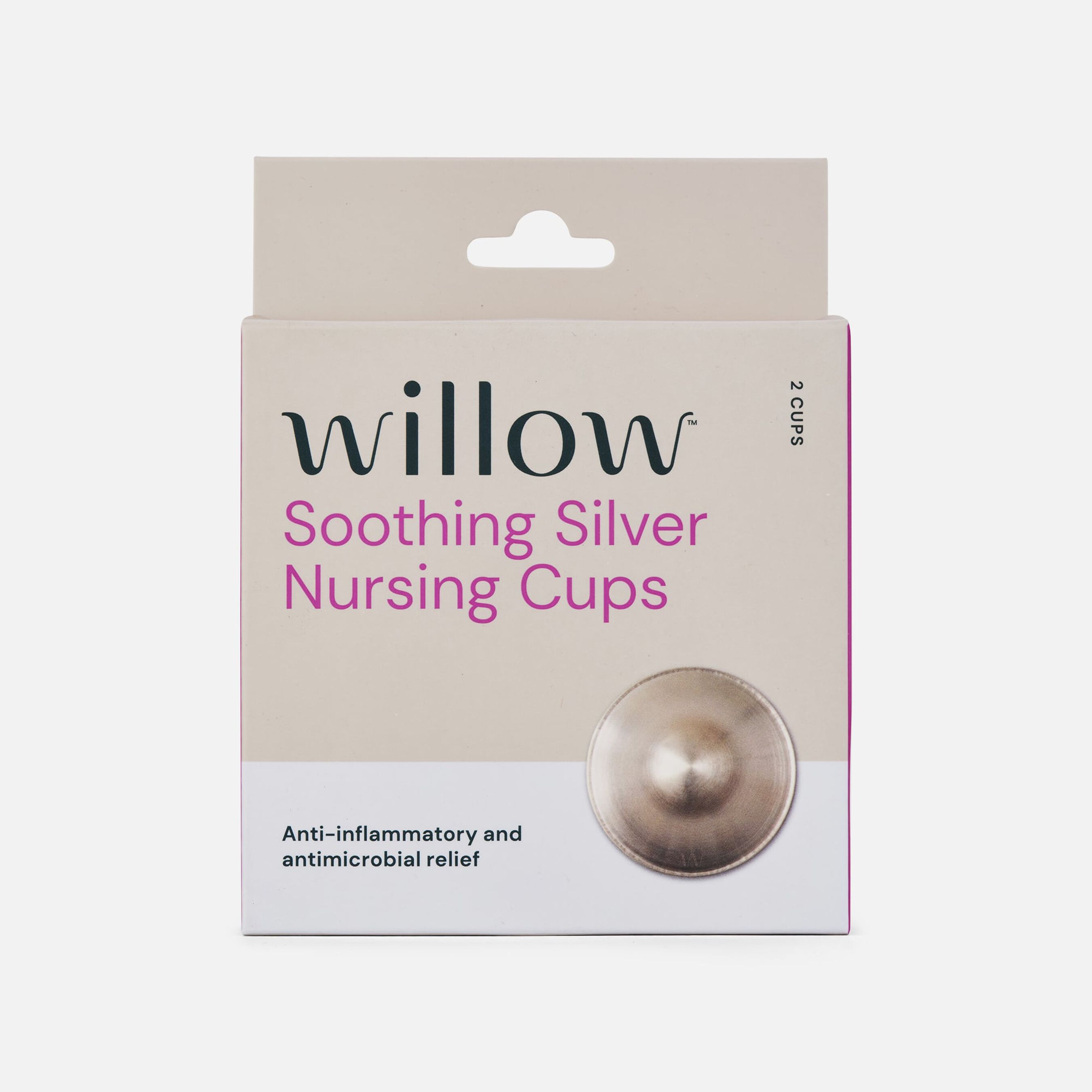 FSA Eligible Willow Soothing Silver Nursing Cups, 2 ct. | FSA Store