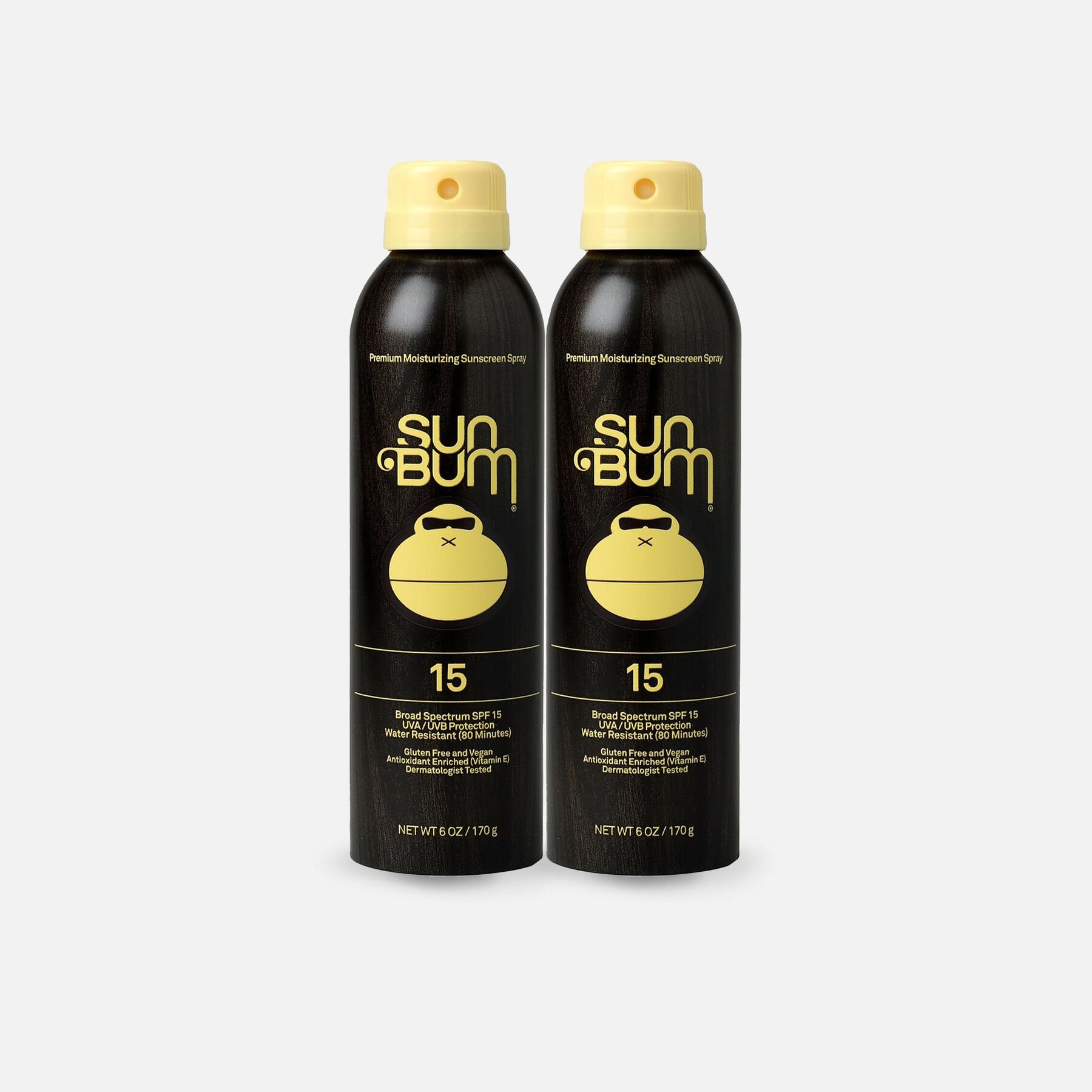 Sun Bum SPF 15 Sunscreen Continuous Spray, 6 oz. (2-Pack)