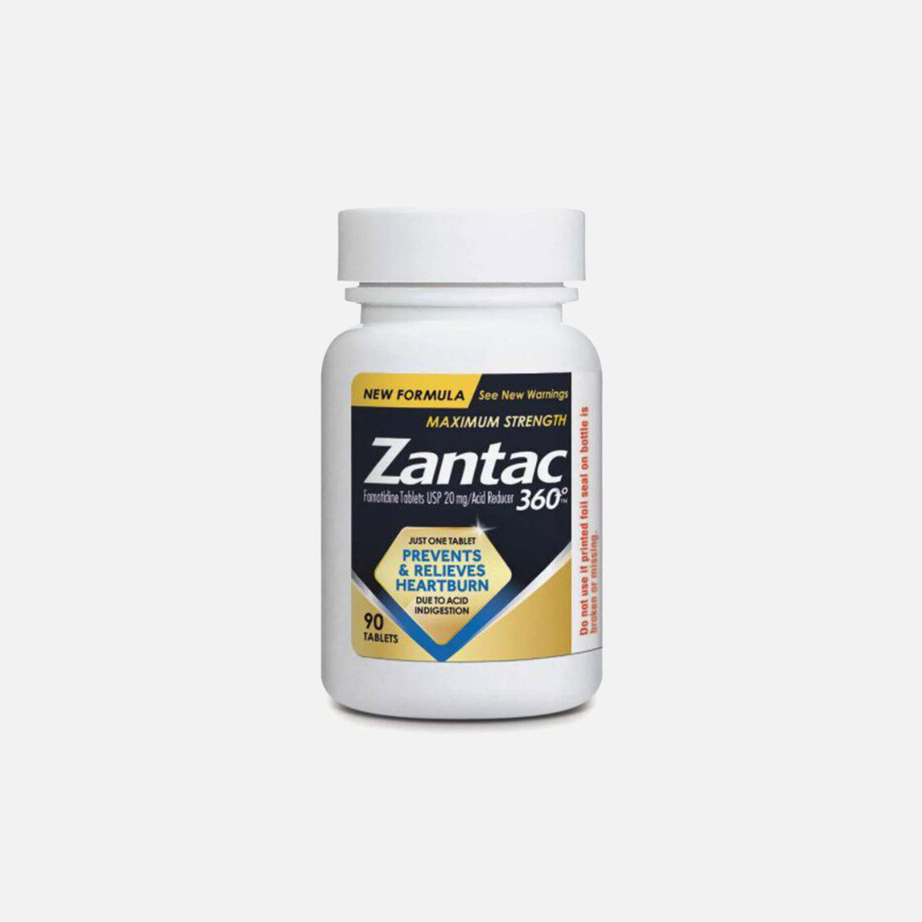 Zantac 360 Maximum Strength Acid Reducer, 20 mg Tablets, 90 ct.