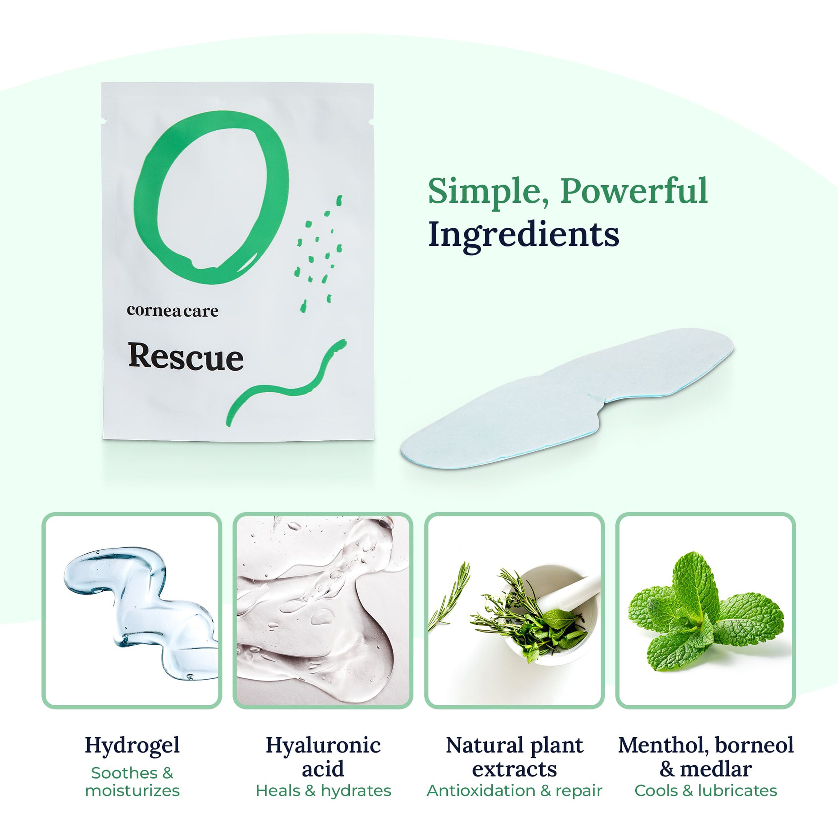 FSA Eligible CorneaCare Rescue Self-Cooling Hydrogel Eye Masks, 12 ct ...