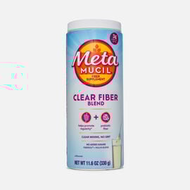 FSA Eligible Metamucil Clear Fiber Blend Powder, Unflavored, 11.6 oz ...