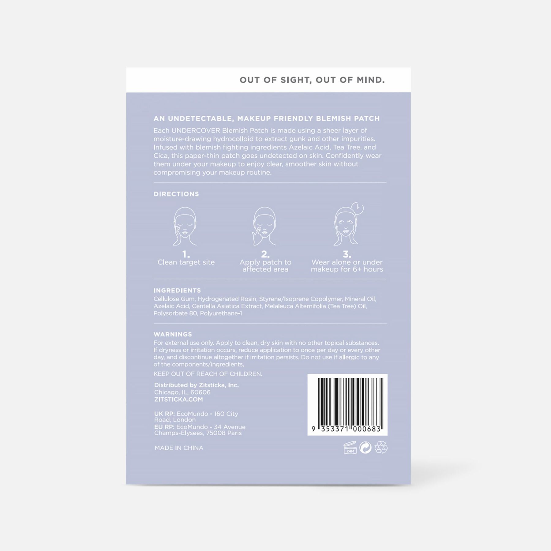FSA Eligible ZitSticka UNDERCOVER Blemish Patches, 36 ct. | FSA Store