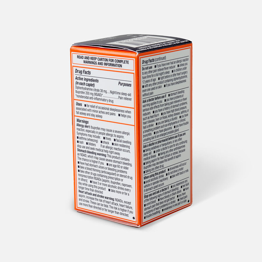 Motrin PM Pain Reliever/Nighttime Sleep-Aid Coated Caplets, 80 ct.