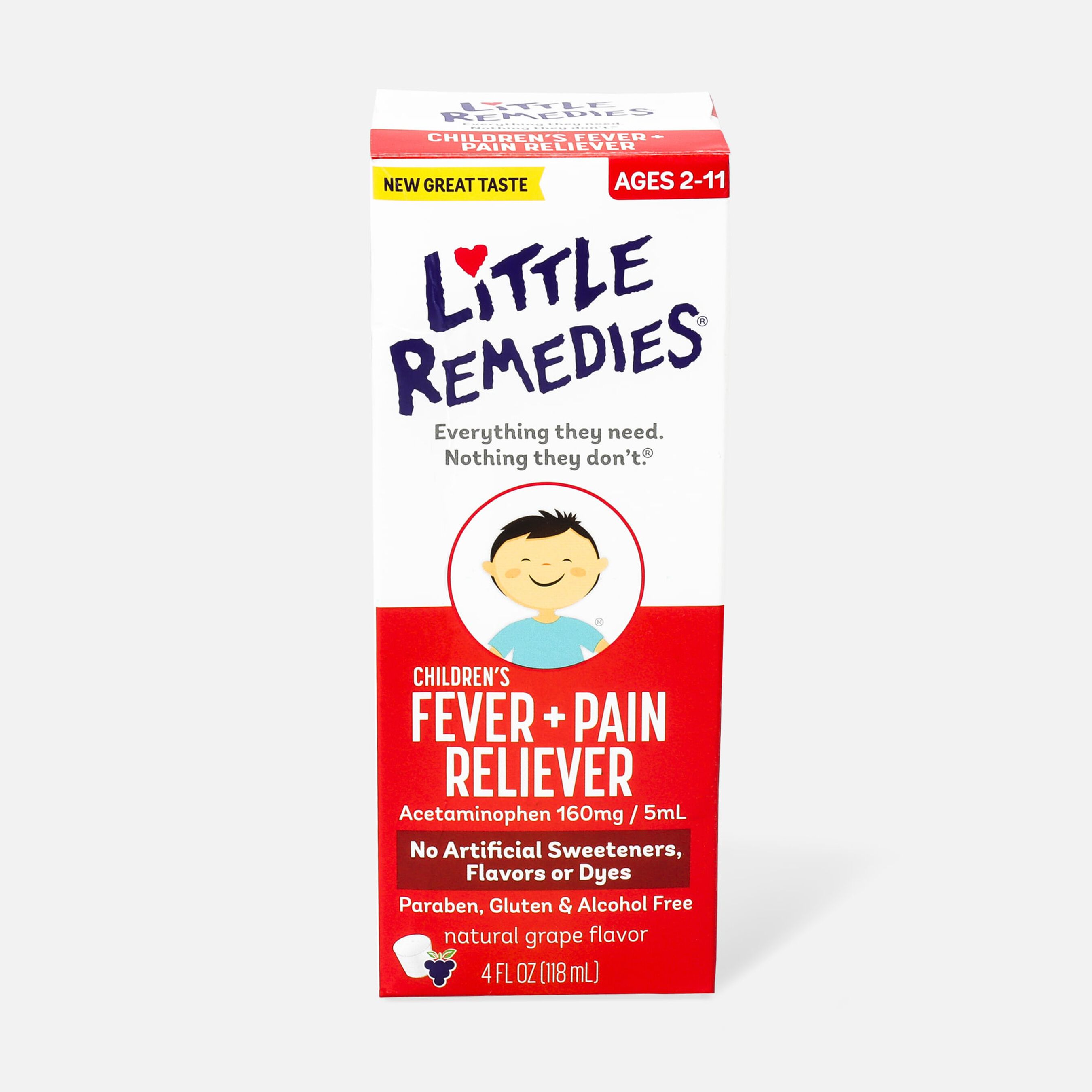 Little Fevers Infant Fever & Pain Reliever, Dye-Free Grape, 4 oz