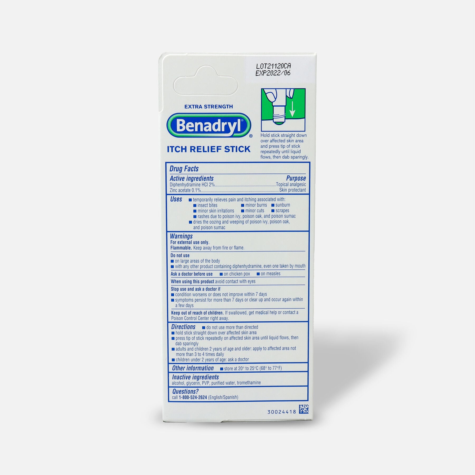 FSA Eligible Benadryl Itch Relief Stick 14 mL | FSA Store