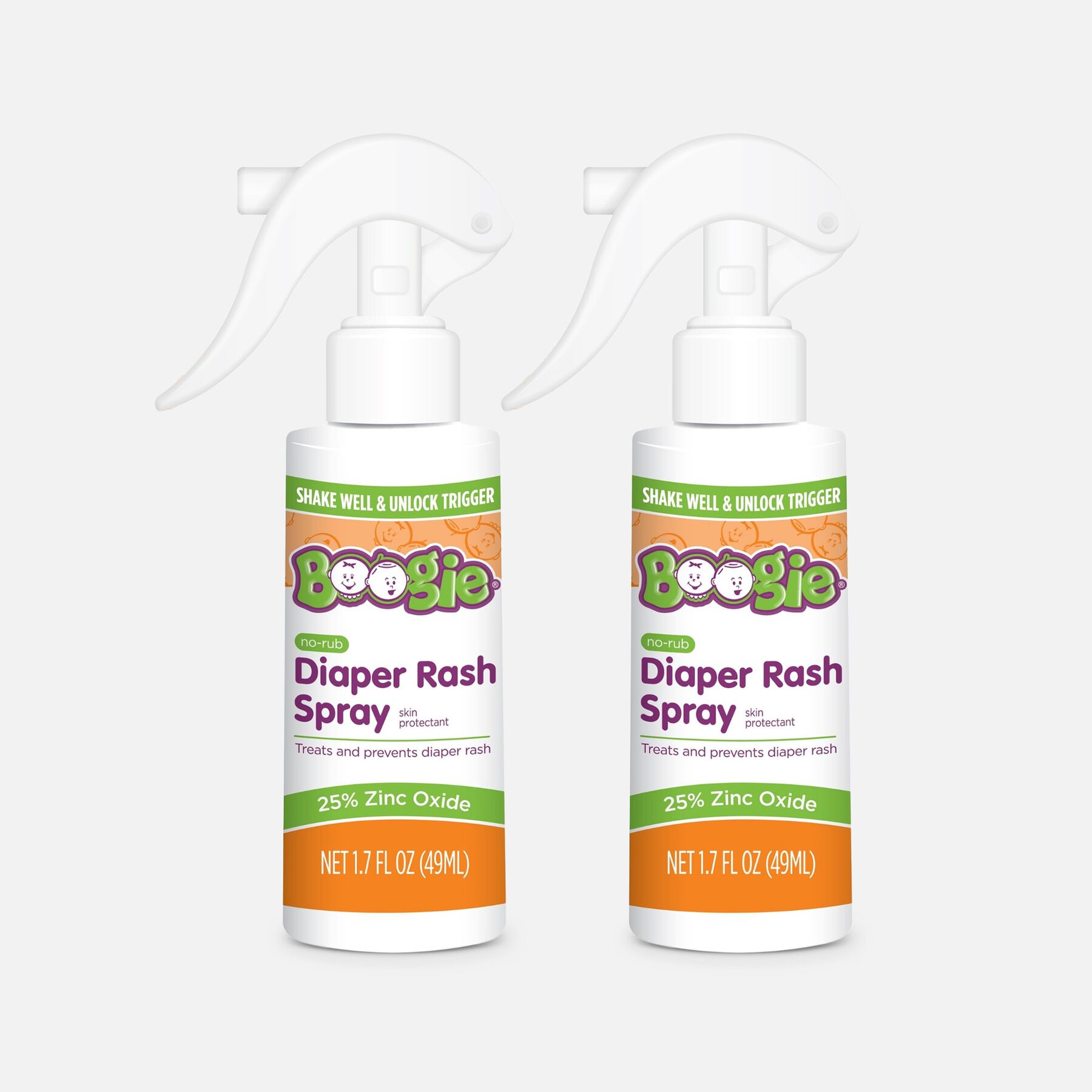 FSA Eligible Boogie Bottoms No-Rub Diaper Rash Pump Spray, 1.7 oz. (2 ...