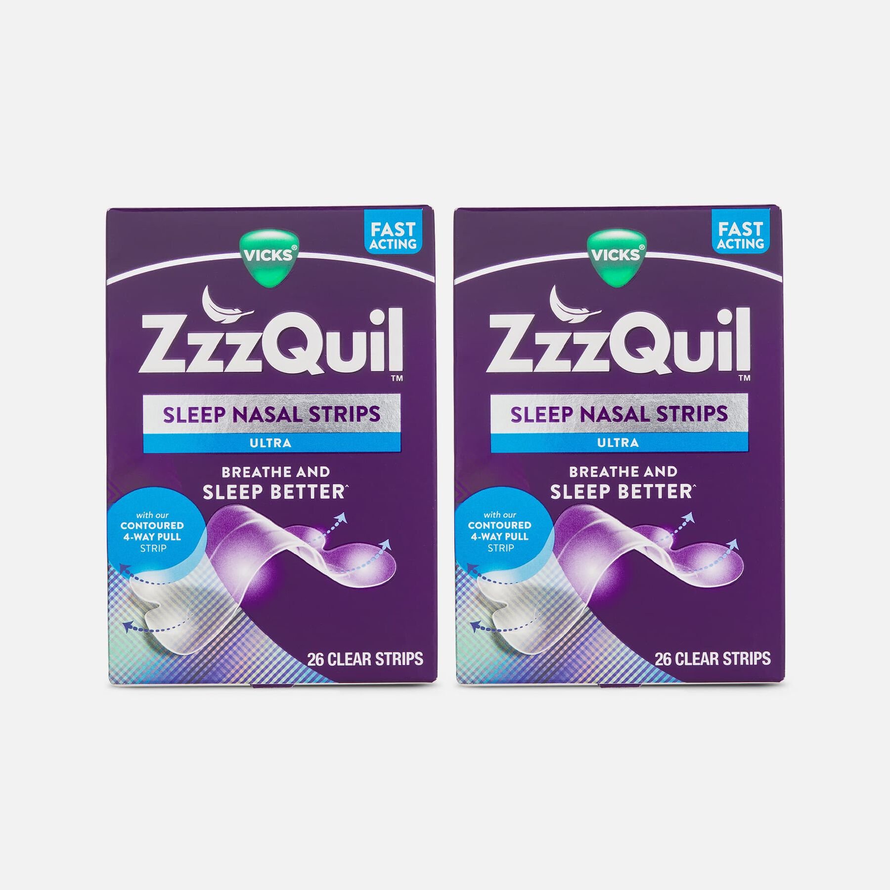 FSA Eligible Vicks ZzzQuil Sleep Ultra Nasal Strips, Clear, 26 ct. (2 ...